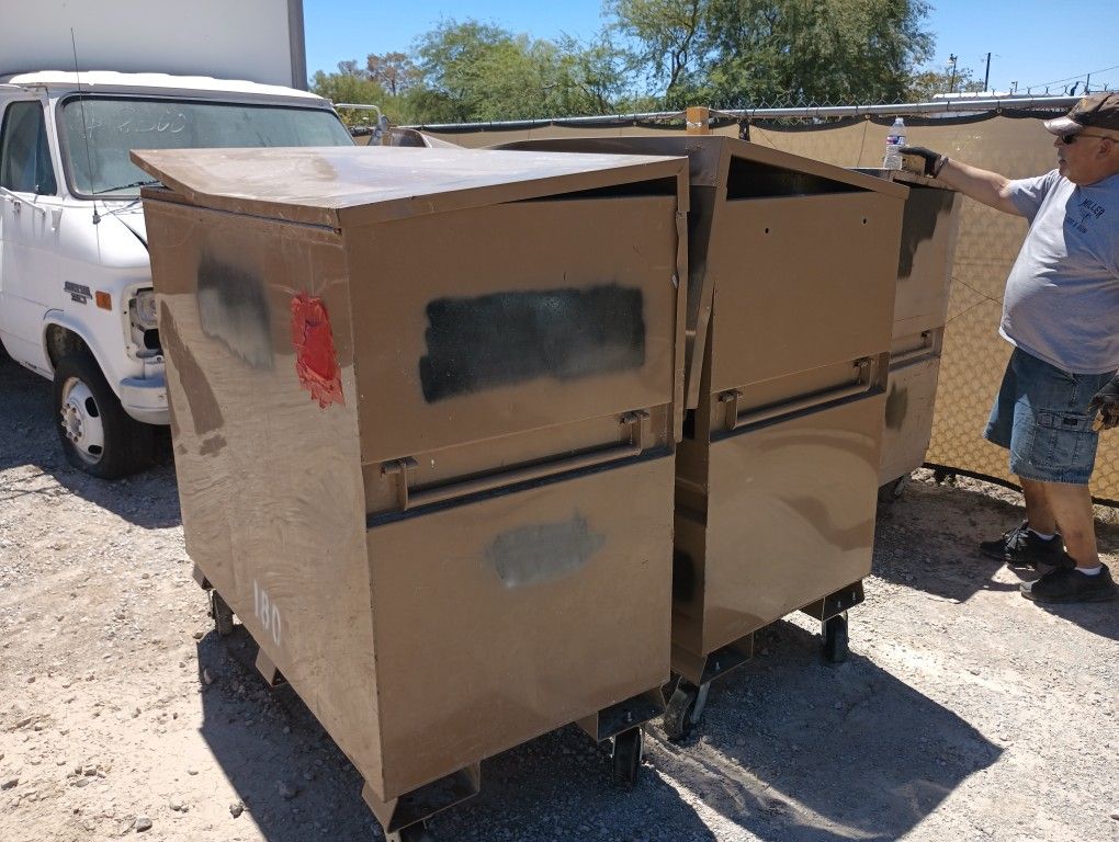 Three Contractor Heavy Duty Tool Boxes Some Have Slight Damage for Sale ...