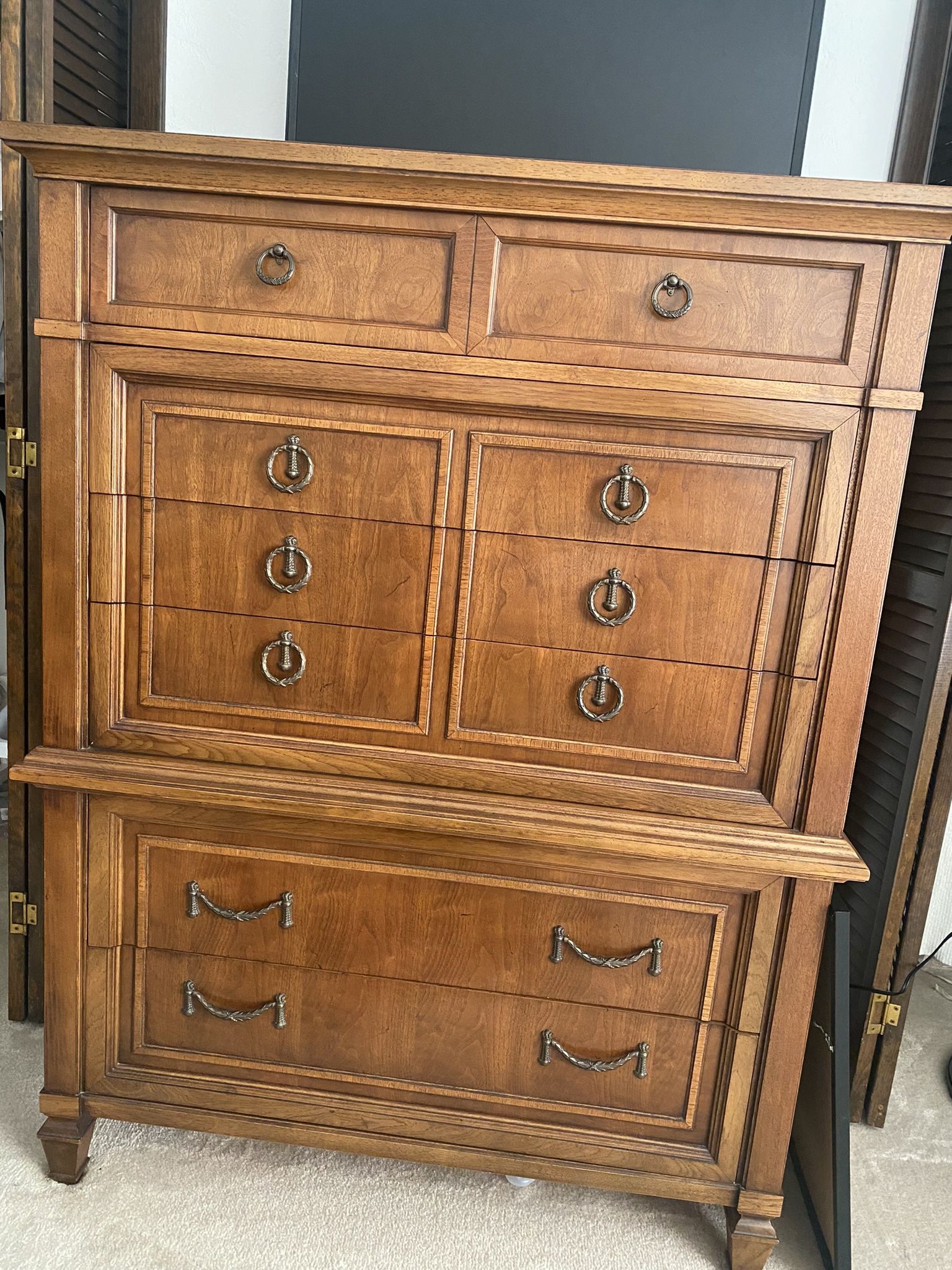 Full SOLID WOOD 5-Piece Bedroom Set - GREAT condition for Sale in Palm ...