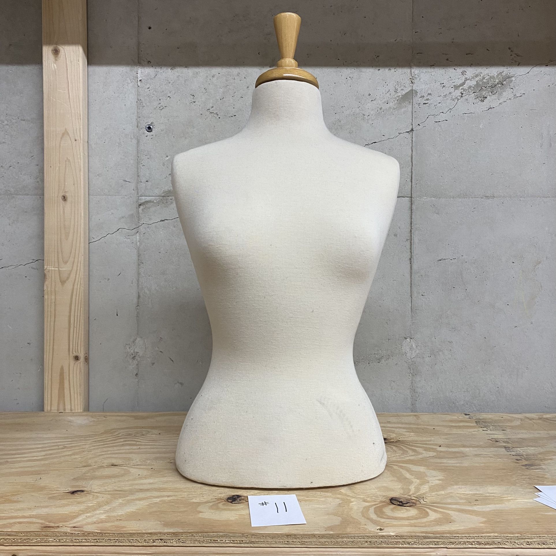 Mannequin Torso,Female Bust w/ Wood Finial,Hard Sculpt. Foam,Fabric ...