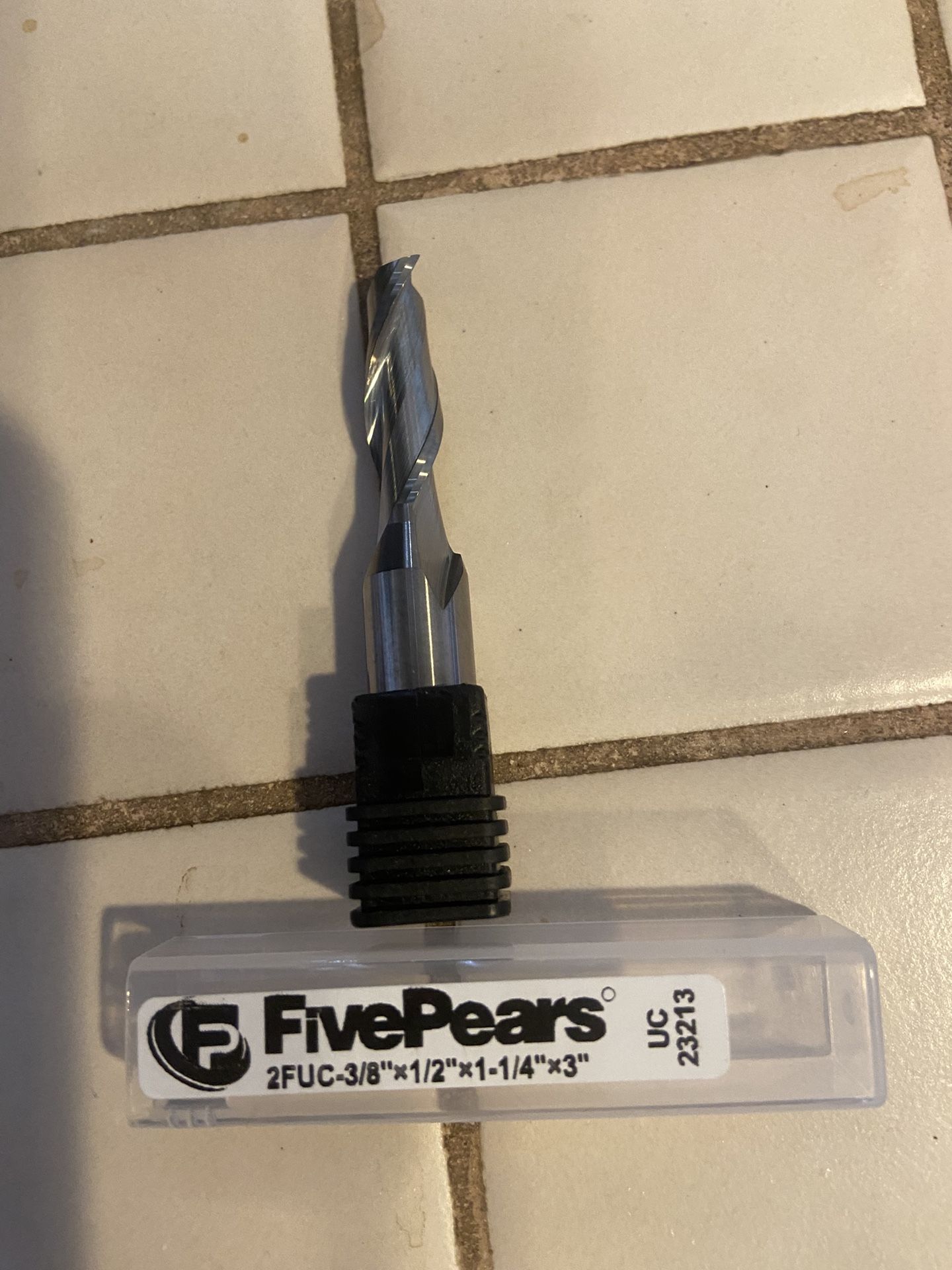 FivePears Up Cut Spiral Router Bit for CNC, 3/8 inch Cutting Diameter ...