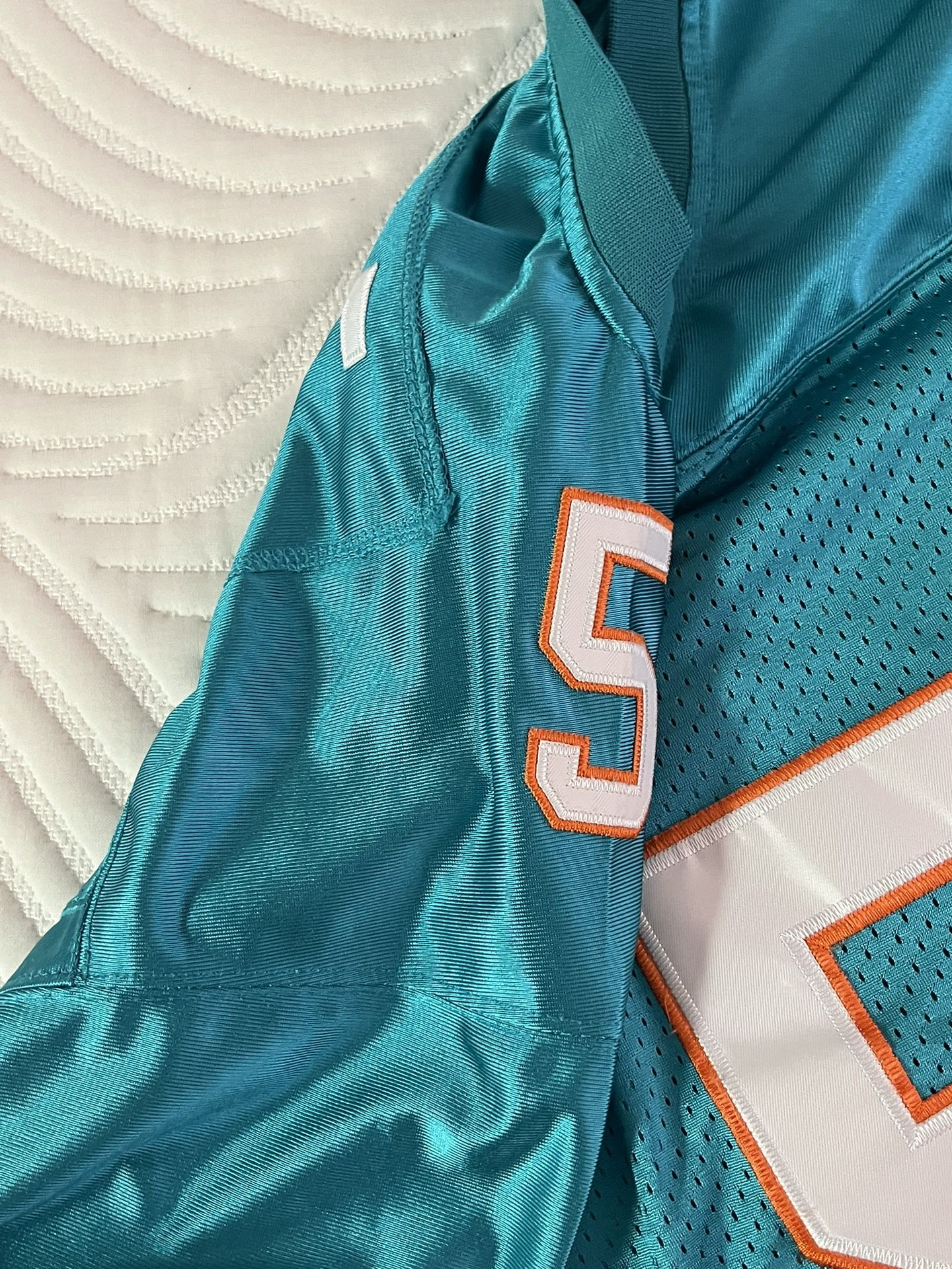 Ace Ventura movie ray finkle miami dolphins football jersey medium M #5 ...