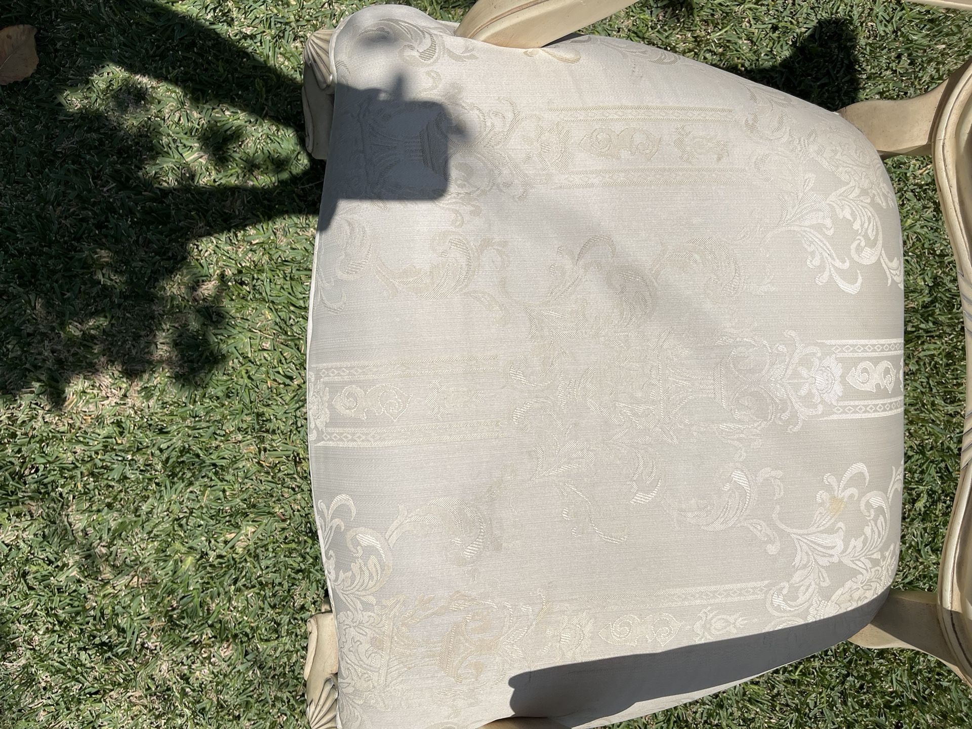 Off White Elegant Wood Arm Chair for Sale in Montebello, CA - OfferUp