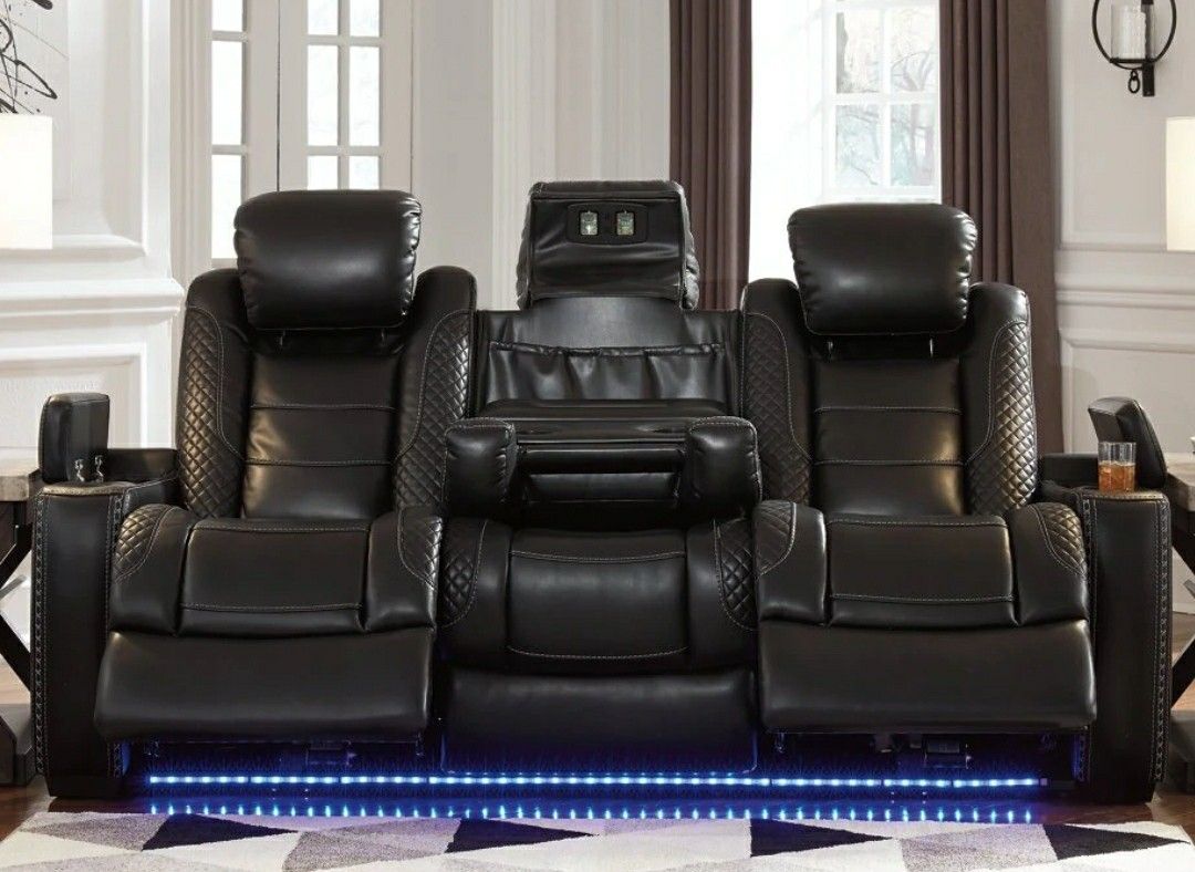 Party Time Midnight Power Reclining Sofa Sofas Couches