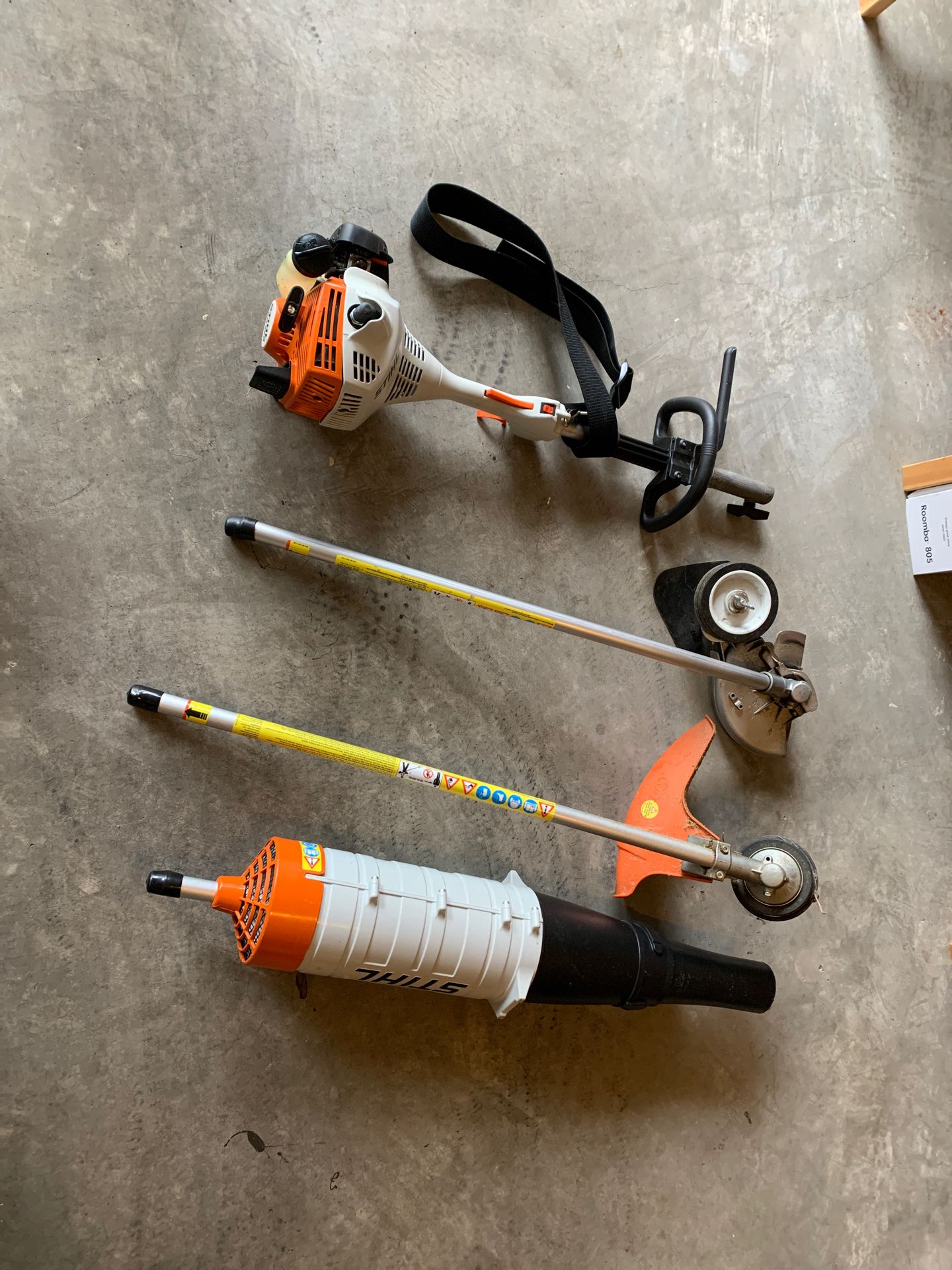 STIHL weed and lawn care gas equipment with weeded, edger and blower ...
