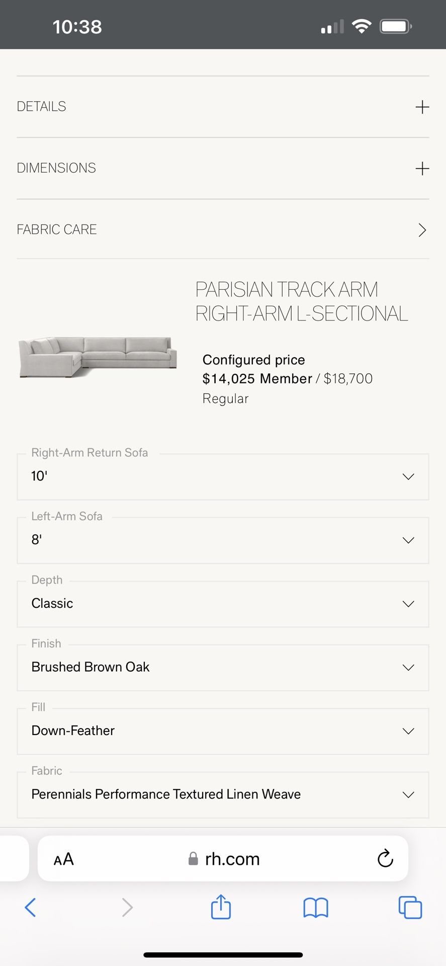 Restoration Hardware Perennials Performance Textured Linen Weave ...