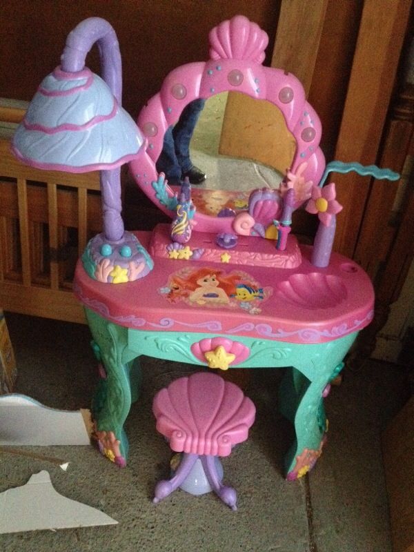 Collectable Disney Princess Ariel Magical Talking Salon Vanity for Sale ...