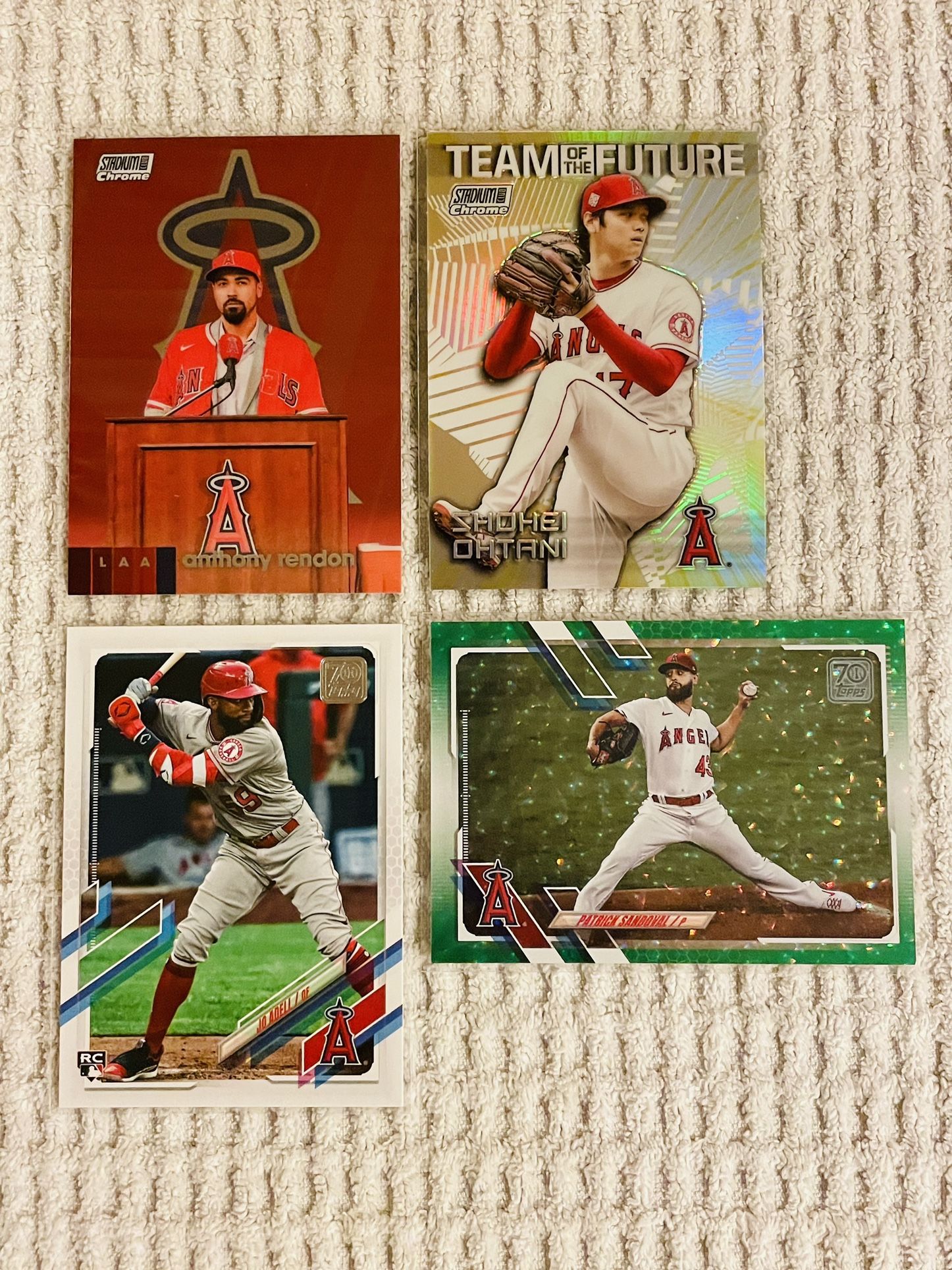 Los Angeles Angels 20 Card Baseball Lot! Rookies, Prospects, Refractors ...