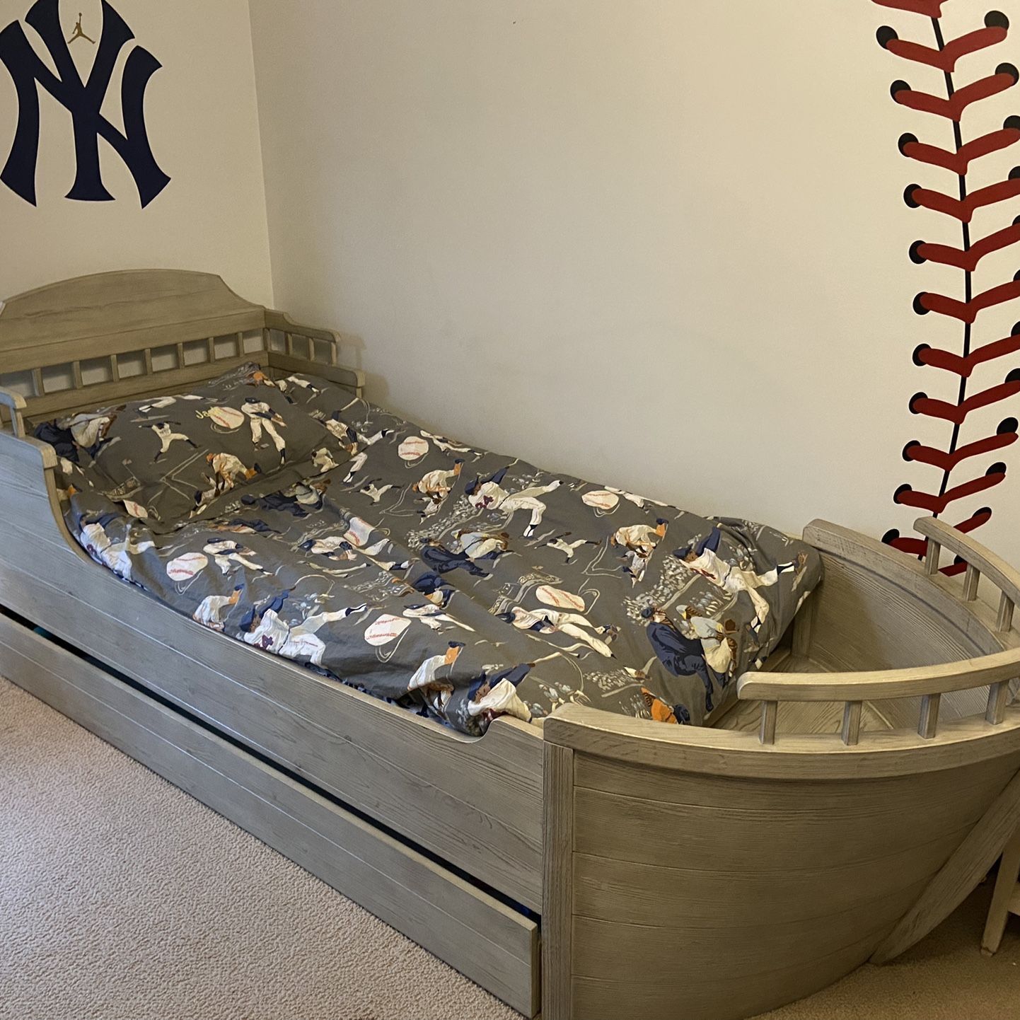 Pottery barn boat bed for sale store