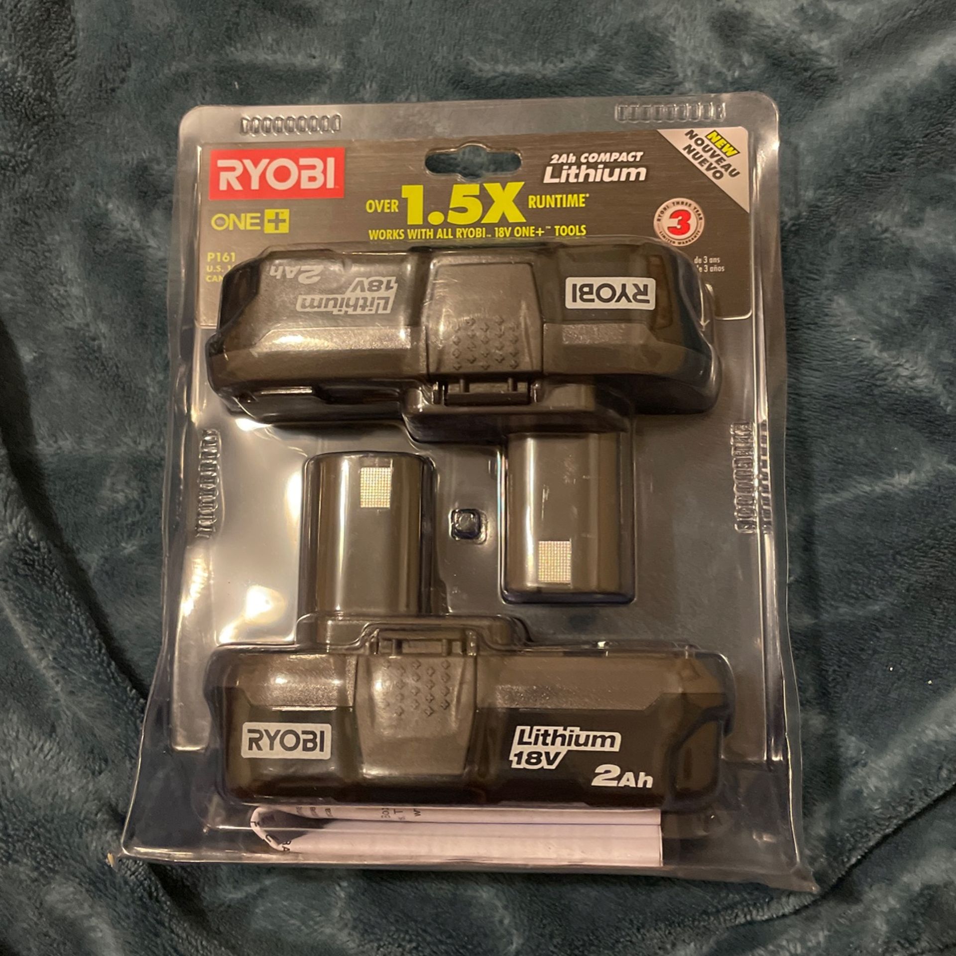 New Ryobi One+ 2AH P161 Compact Lithium Battery for Sale in Rockville ...