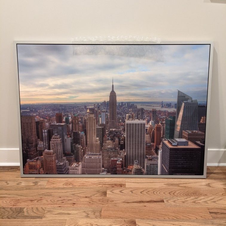 IKEA BJORKSTA Wall Art Viewpoint Manhattan New York 55 X 39