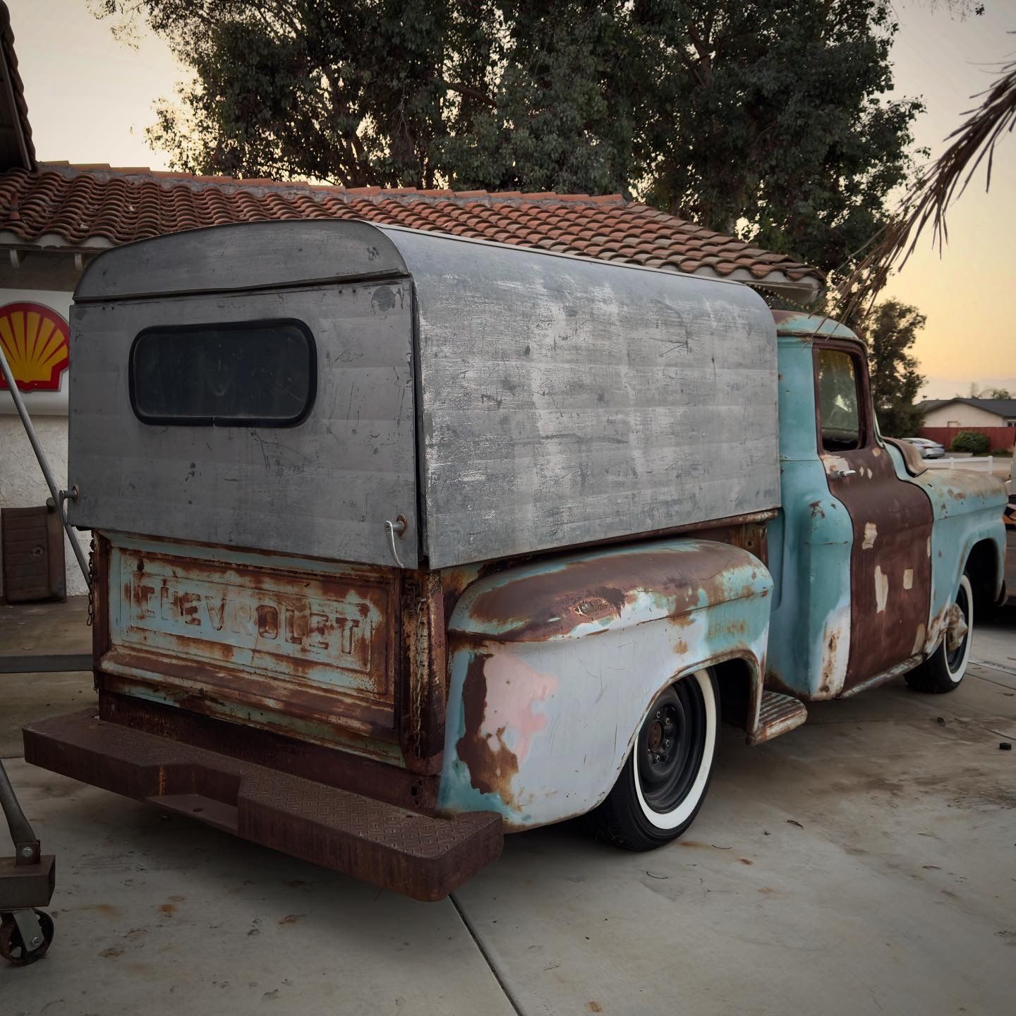 Vintage Camper Shell Chevy Stepside Shortbed for Sale in Norco, CA ...