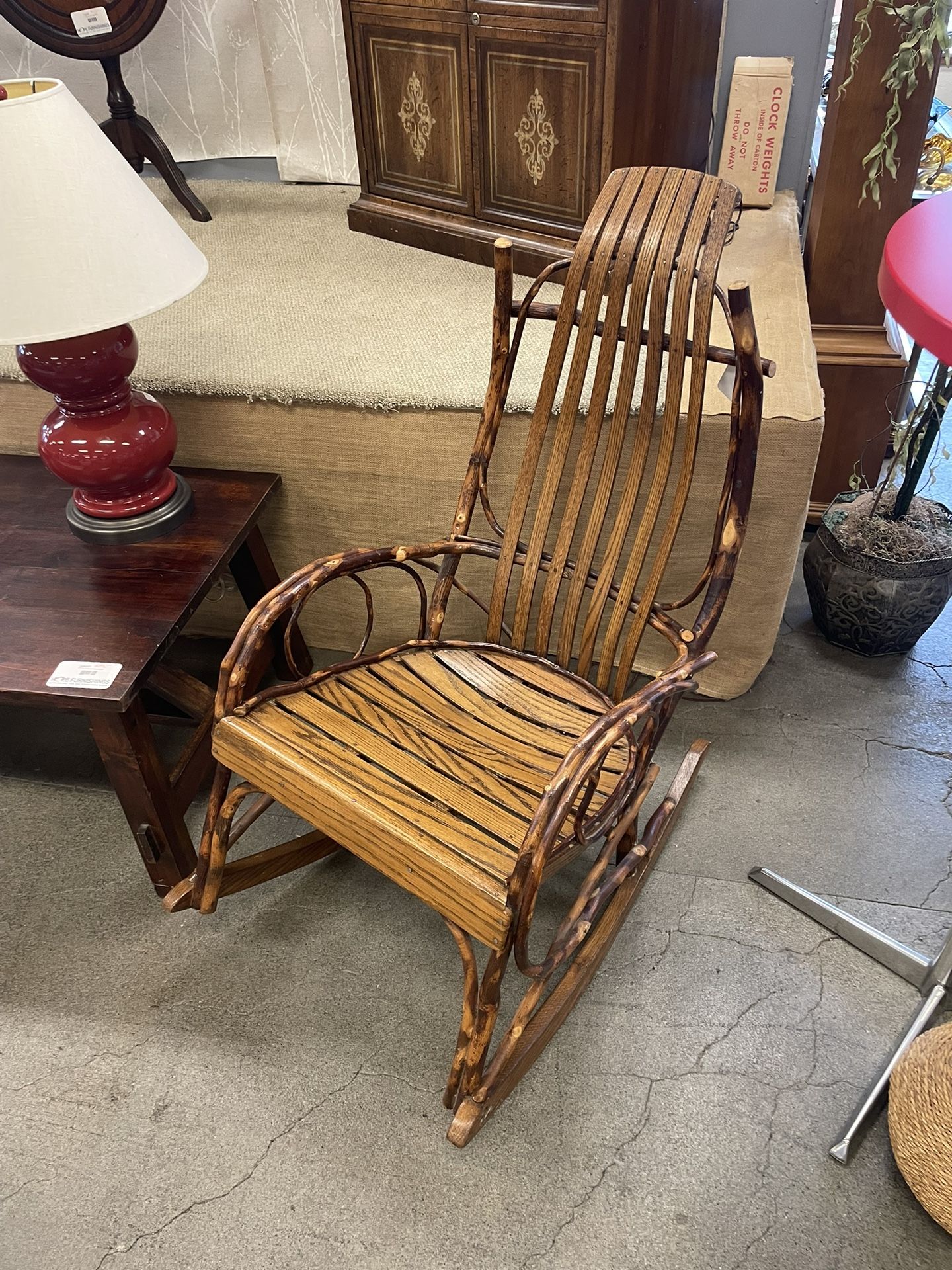 Rustic Bent Wood Rocking Chair for Sale in Edgewood, WA - OfferUp
