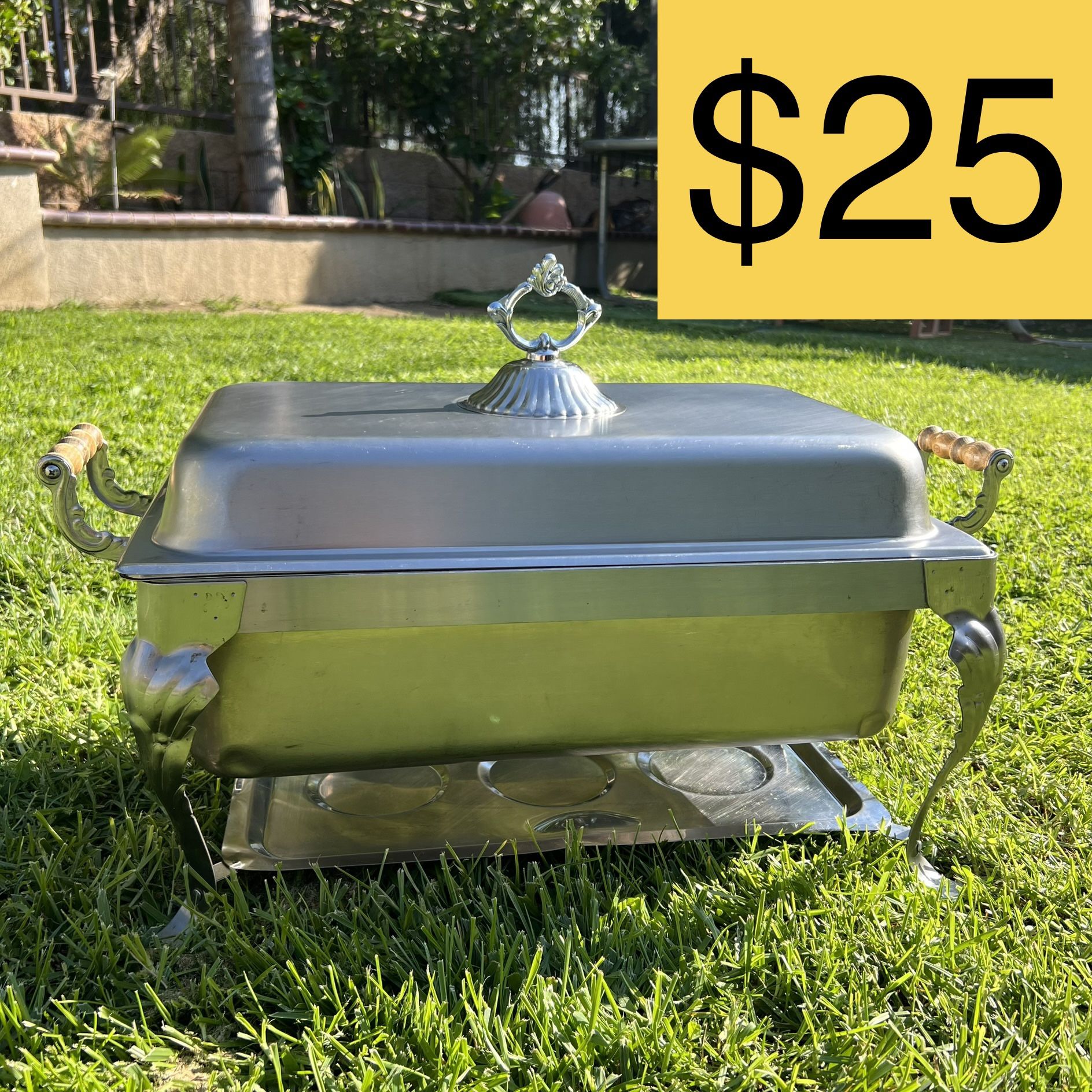 Stainless Steel Chafing Dish Buffet Set Rectangular Food Insulation ...