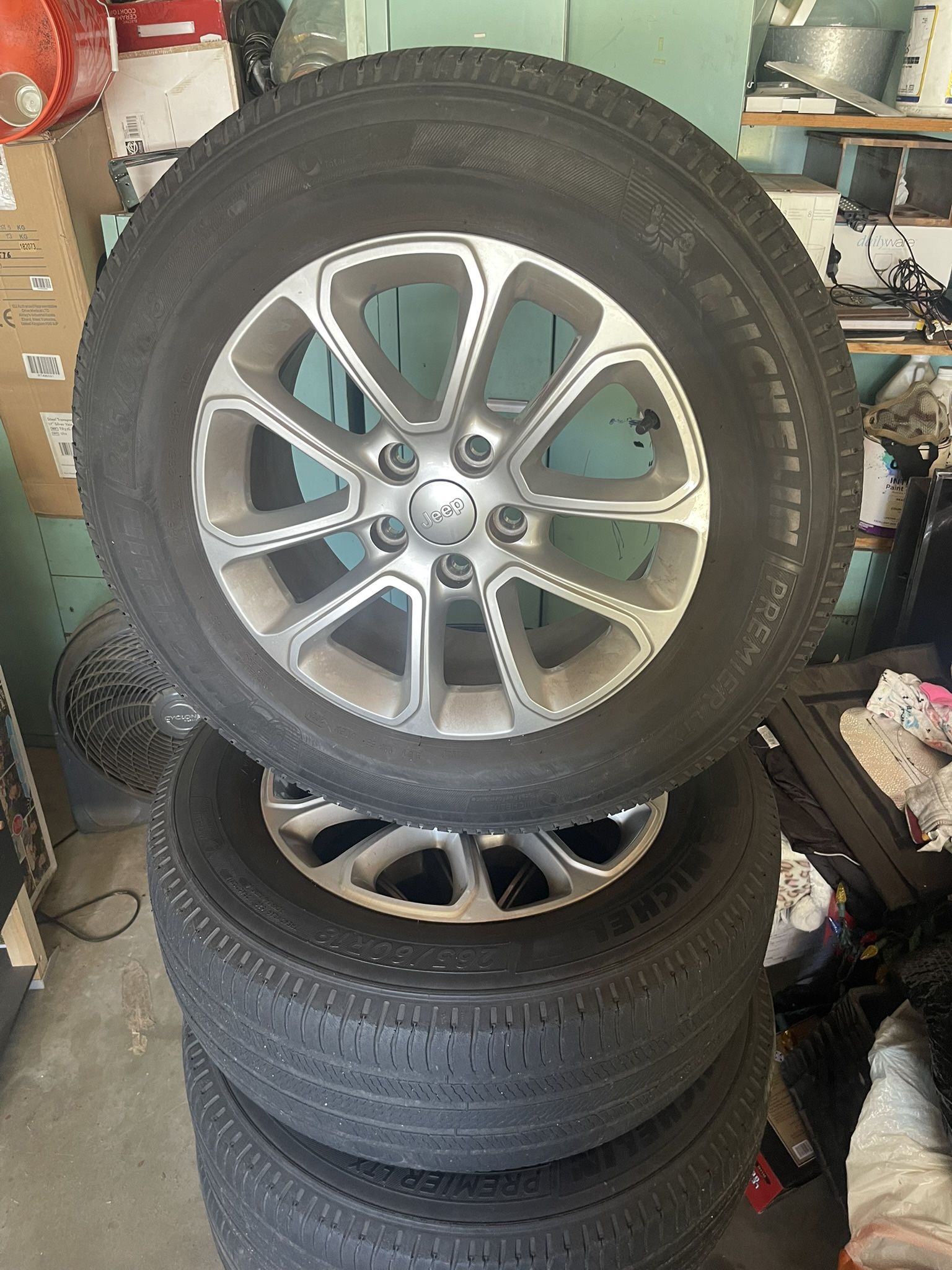 Grand Cherokee Jeep Rims Stock 18in Rims for Sale in Highland, CA - OfferUp