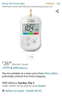 Onetouch Glucose Meter w. Strips and Lances for Sale in Seattle, WA ...