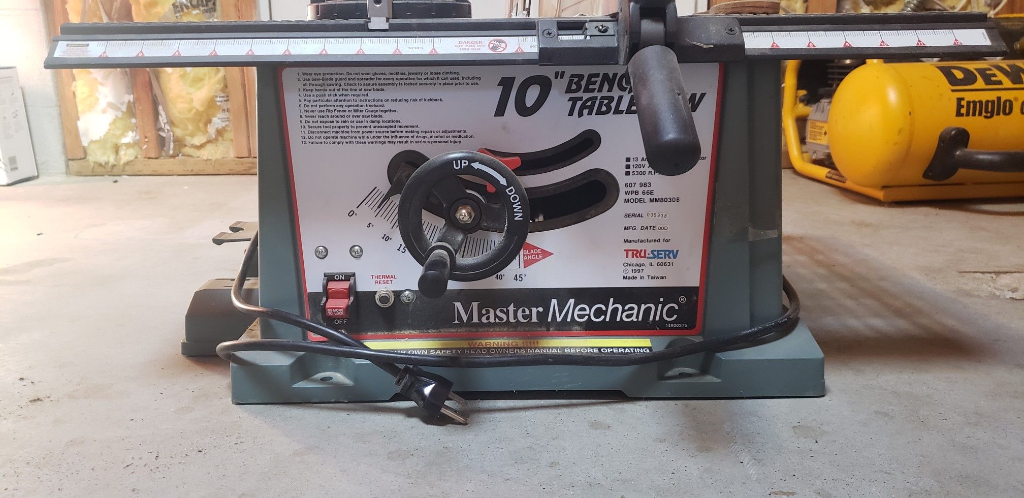 10" Master Mechanic table saw for Sale in Temecula, CA - OfferUp