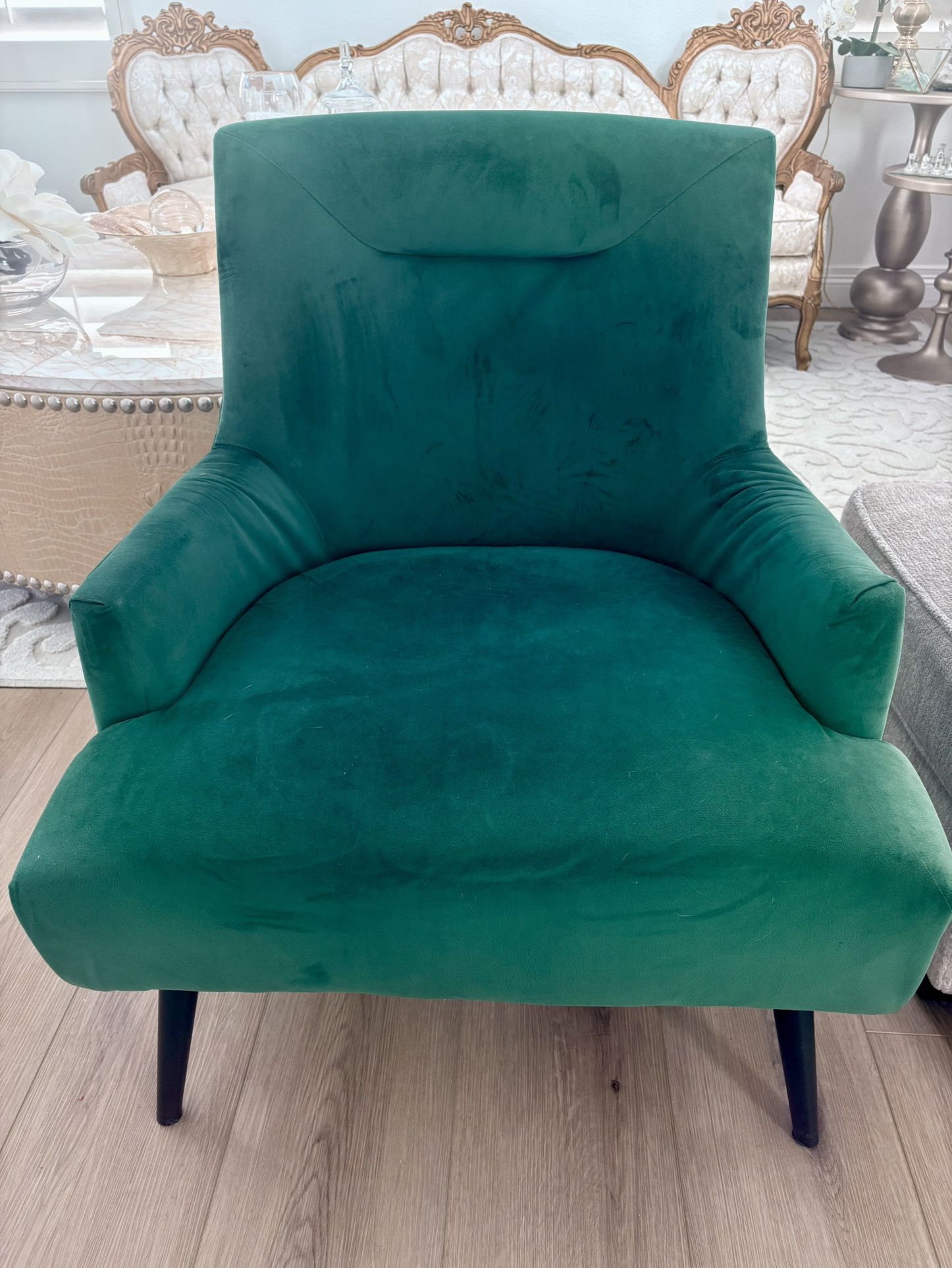 Emerald Green Accent Chair Arm Chair Wingback Chair for Sale in Yorba ...