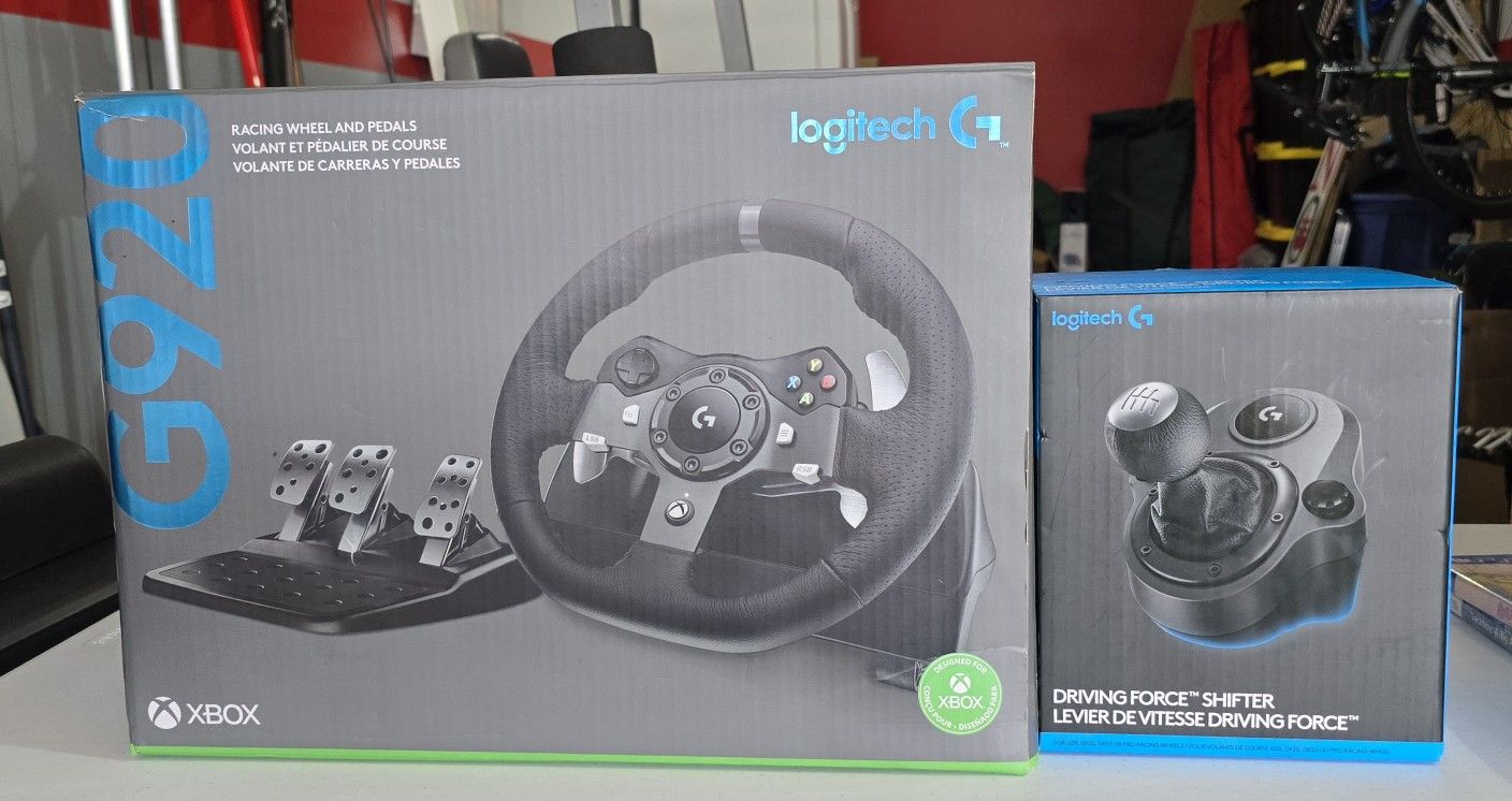 Logitech G920 XBOX/ PC Racing Wheel, Pedals and Shifter Bundle for Sale ...
