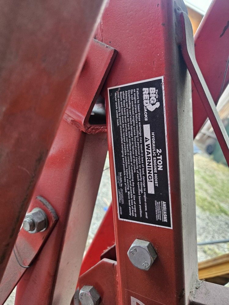 Torin Big Red Engine Hoist for Sale in Rialto, CA - OfferUp