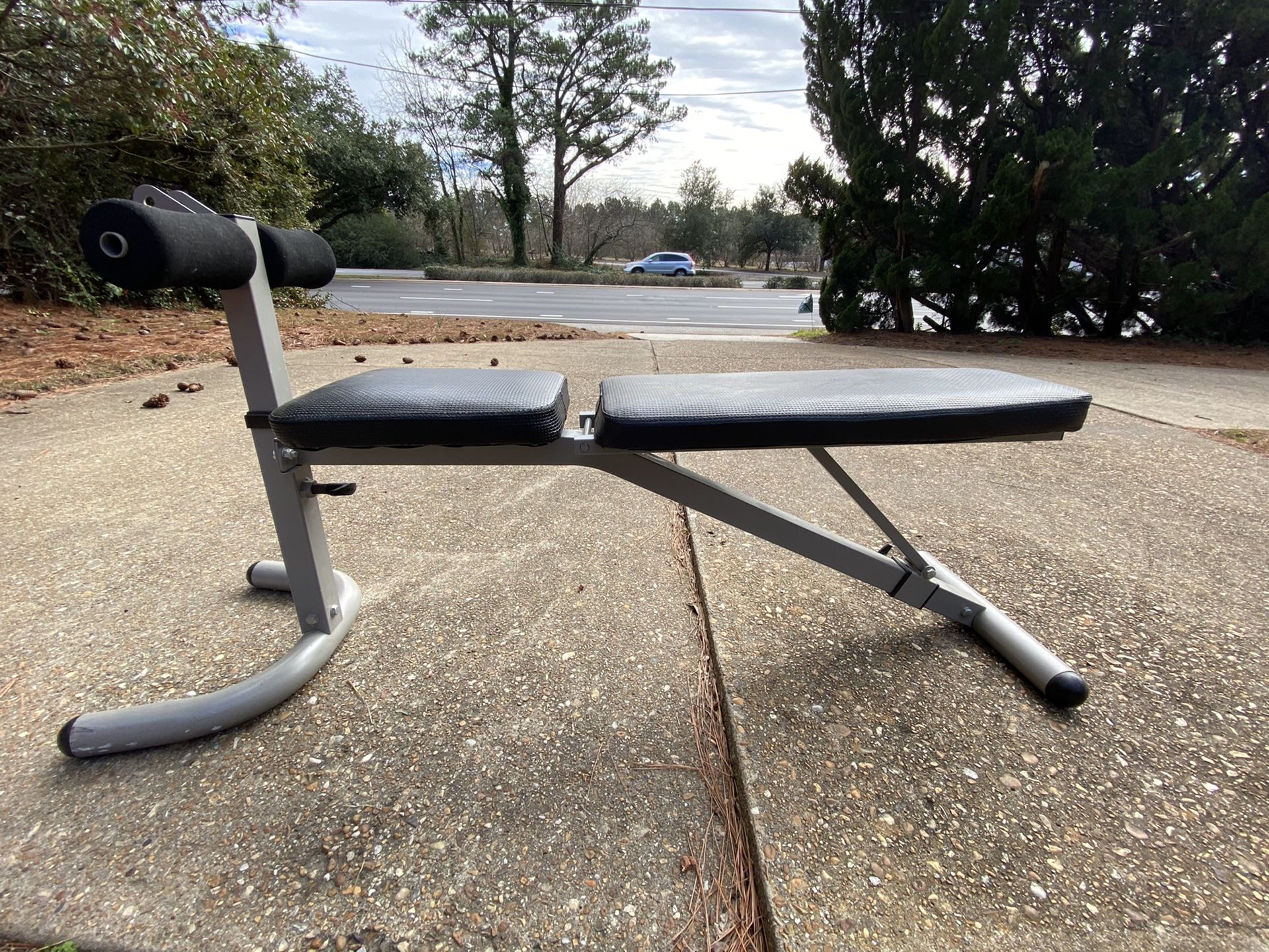 MPEX Flat/Incline/Decline Weight Bench with leg attachment for Sale in ...