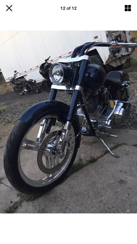 CERIANI 55mm inverted FXR PRO STREET SOFTAIL & custom CHOPPER front end ...