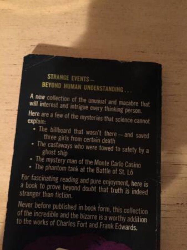 Strange Events Beyond Human Understanding RARE BOOK For Sale In