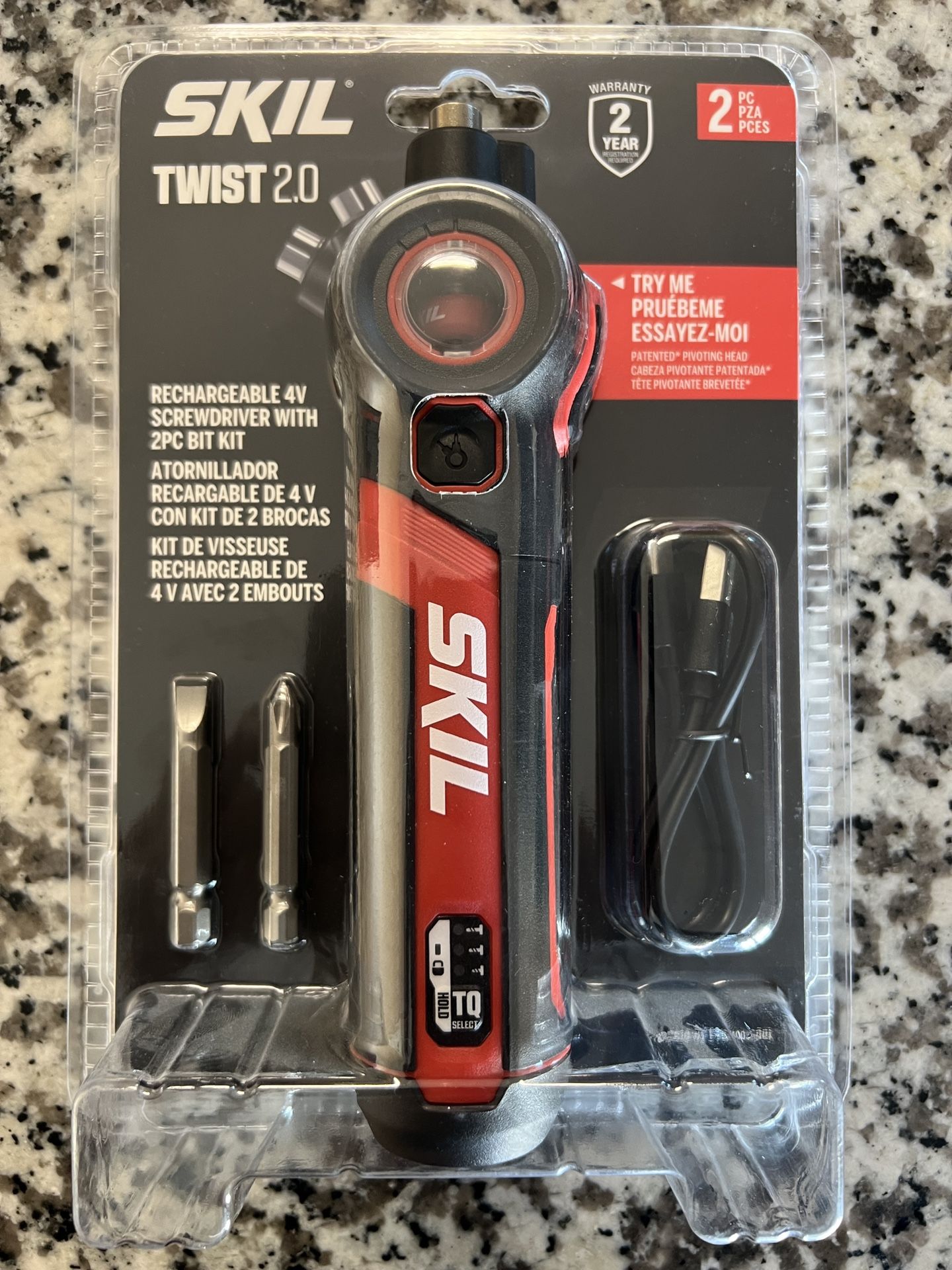 SKIL TWIST 2.0 Rechargeable 4V Screwdriver With Battery And Charger ...