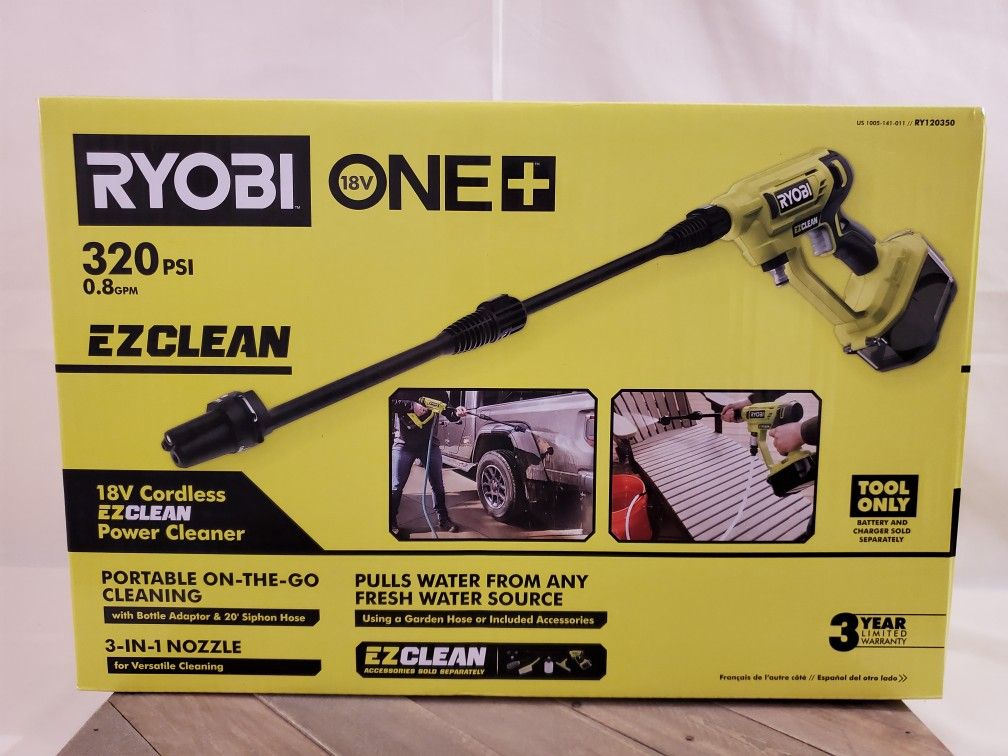 RYOBI - ONE+ 18-Volt 320 PSI - Cordless Power Cleaner - Tool Only ...