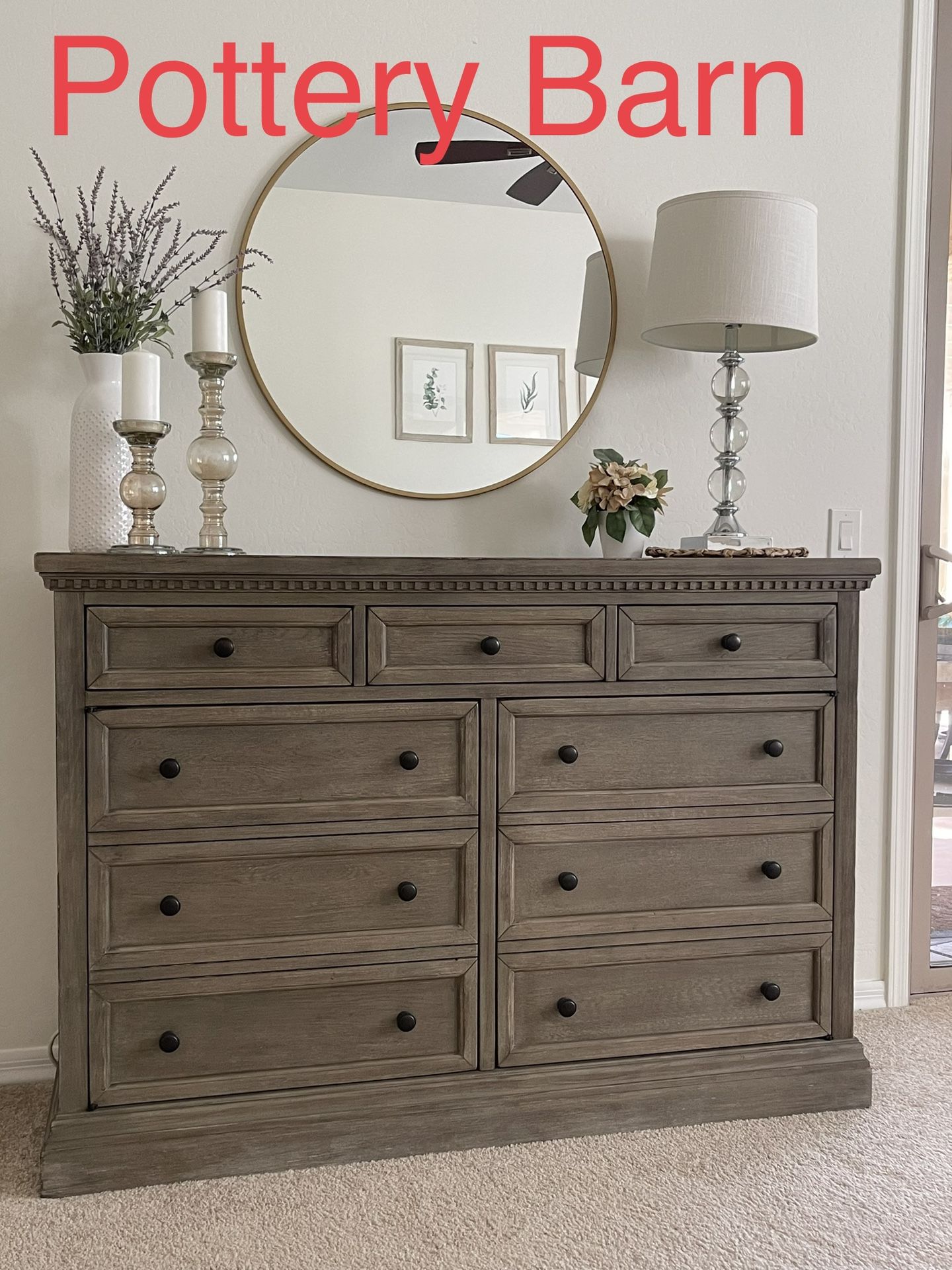 Pottery barn banks dresser store