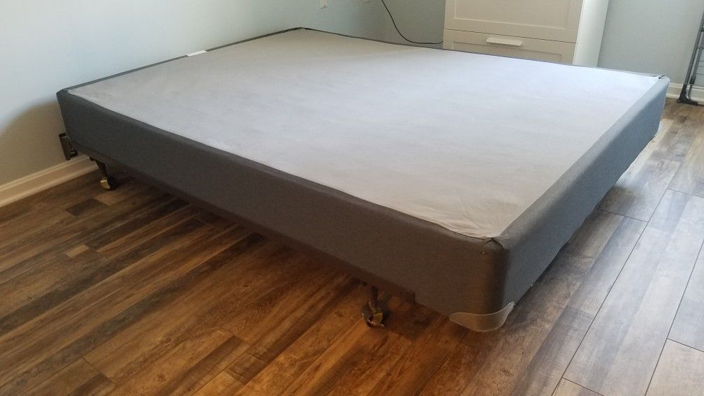 Queen size box spring and bed frame for Sale in Arlington, VA - OfferUp