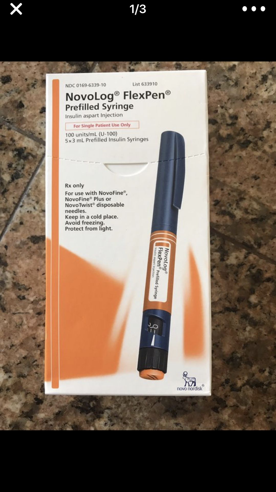 Novolog Insulin Pen