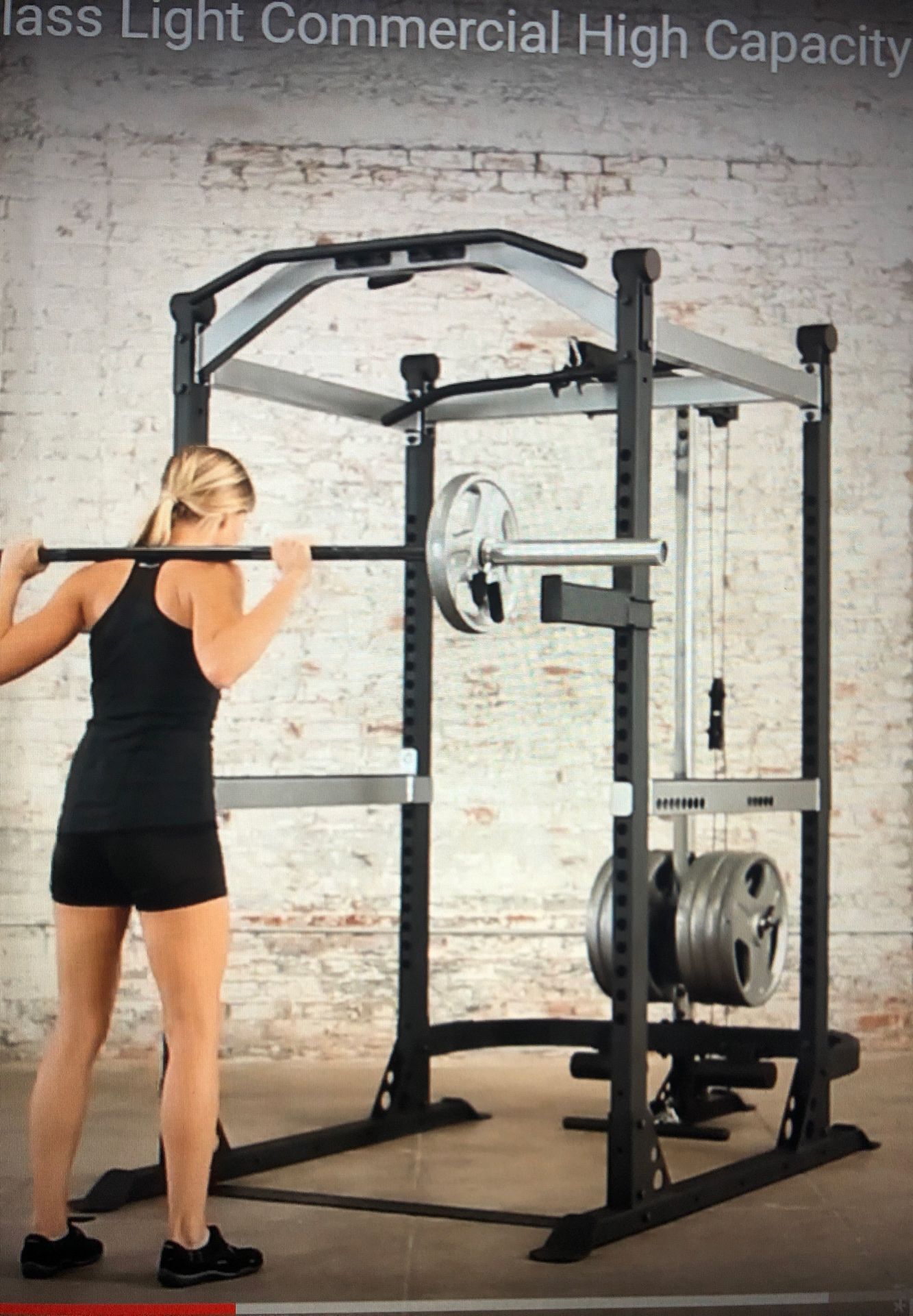 Fitness Reality X class light commercial high capacity Olympic cage for ...
