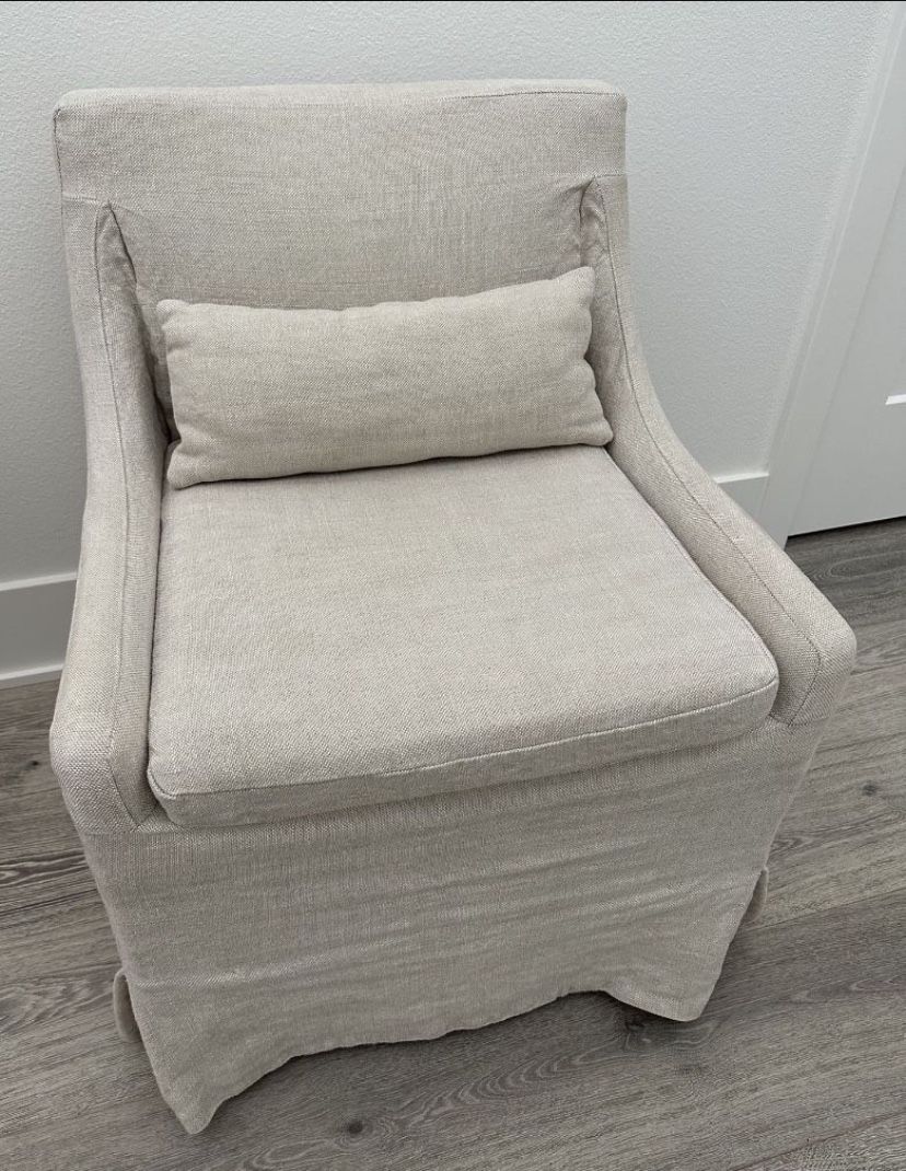 Restoration Hardware Dining Chair Linen Slipcover for Sale in Montclair ...