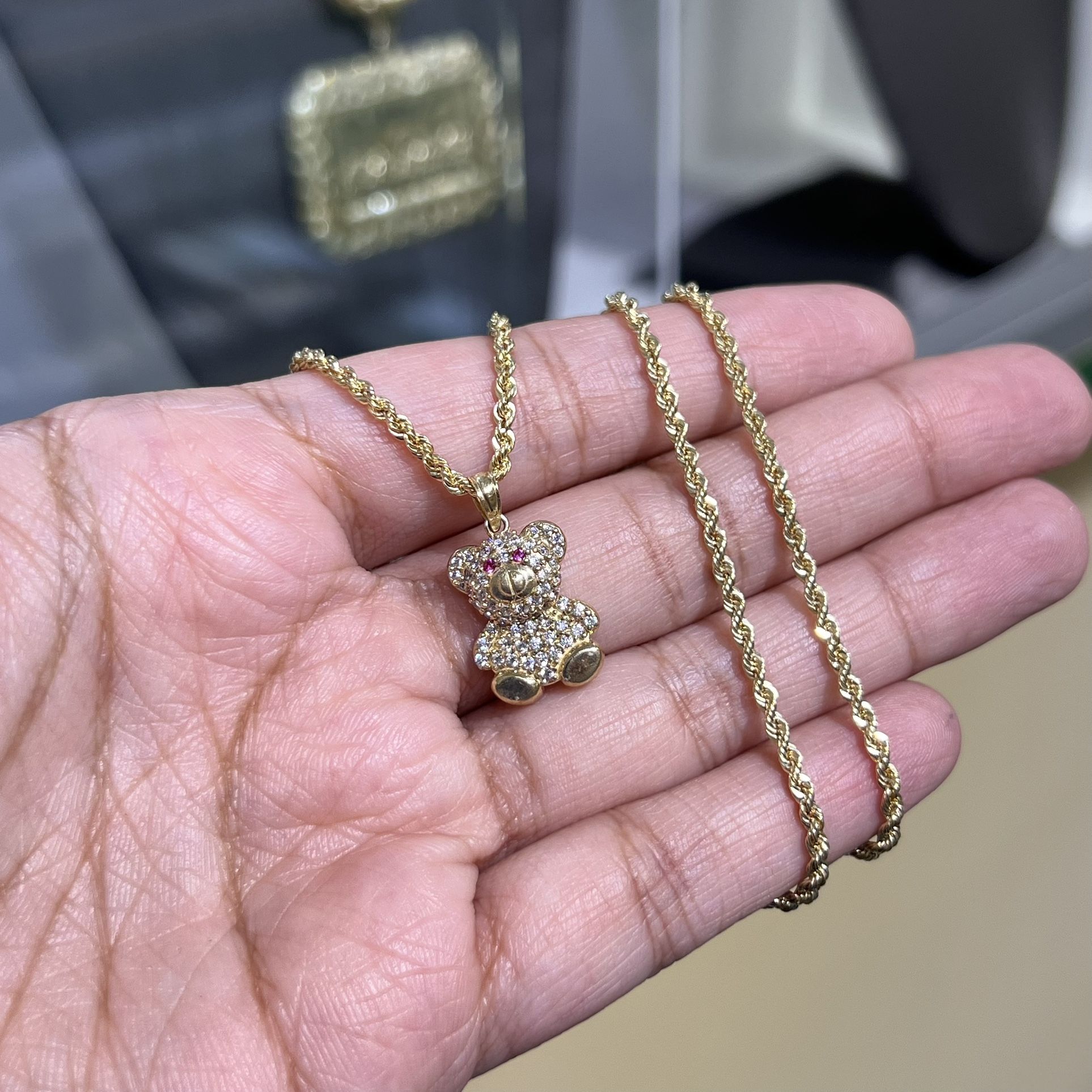 V Day Special 10k Charm W 10k Rope Chain 2mm 18 Inches for Sale in Las ...