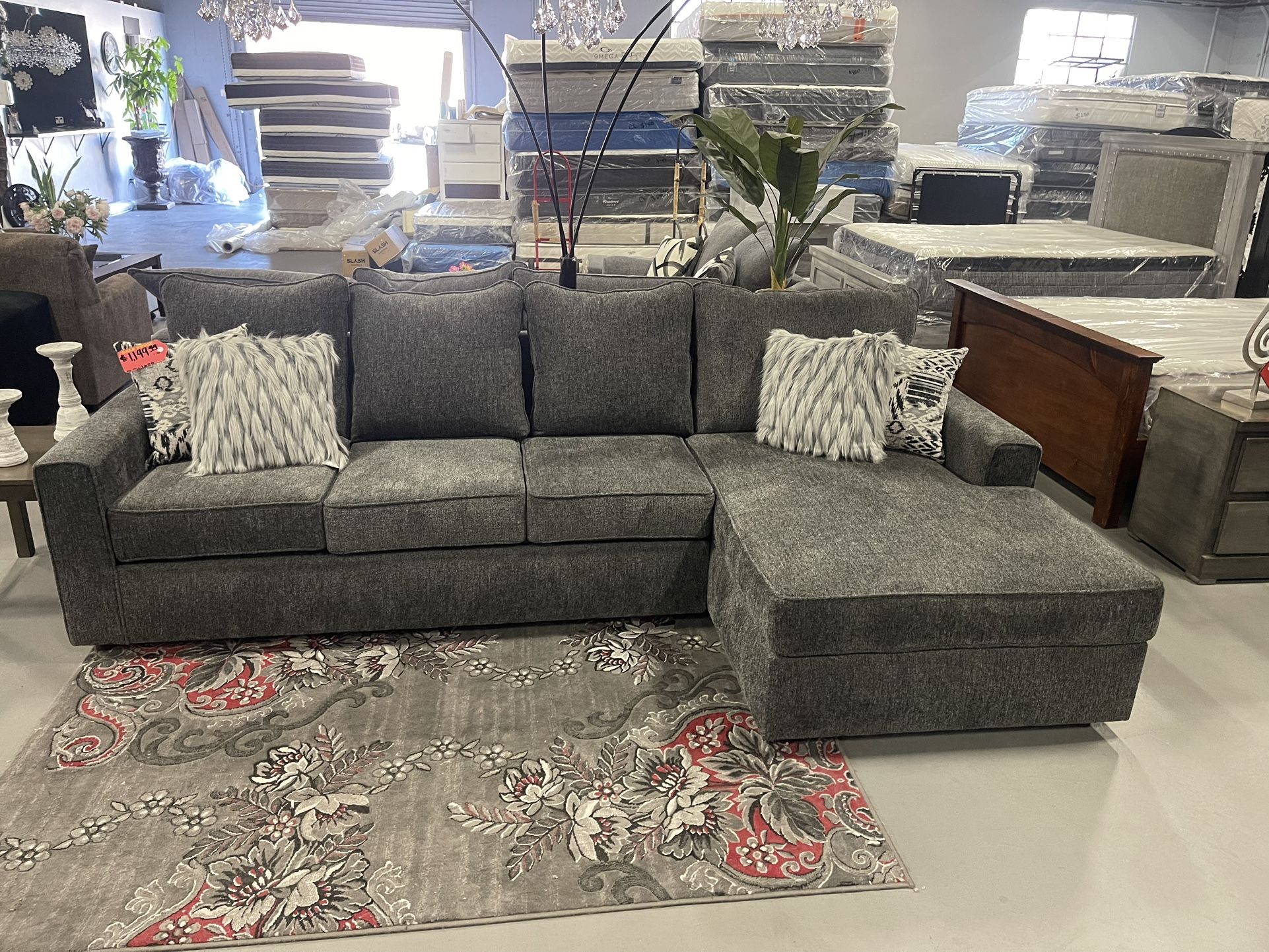 Lane kasan charcoal gray sectional store