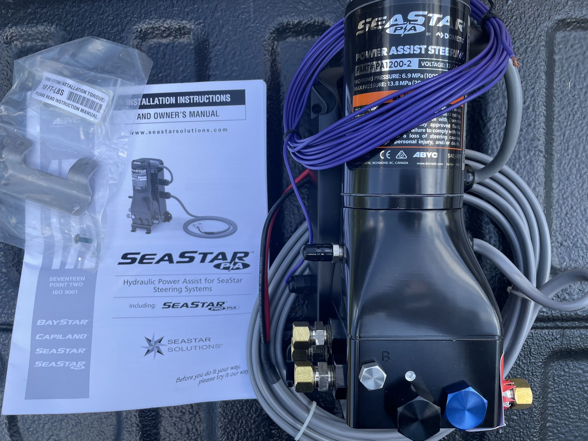 Seastar Teleflex PA1200-2 Power Assist Hydraulic Power Steering 15 ...
