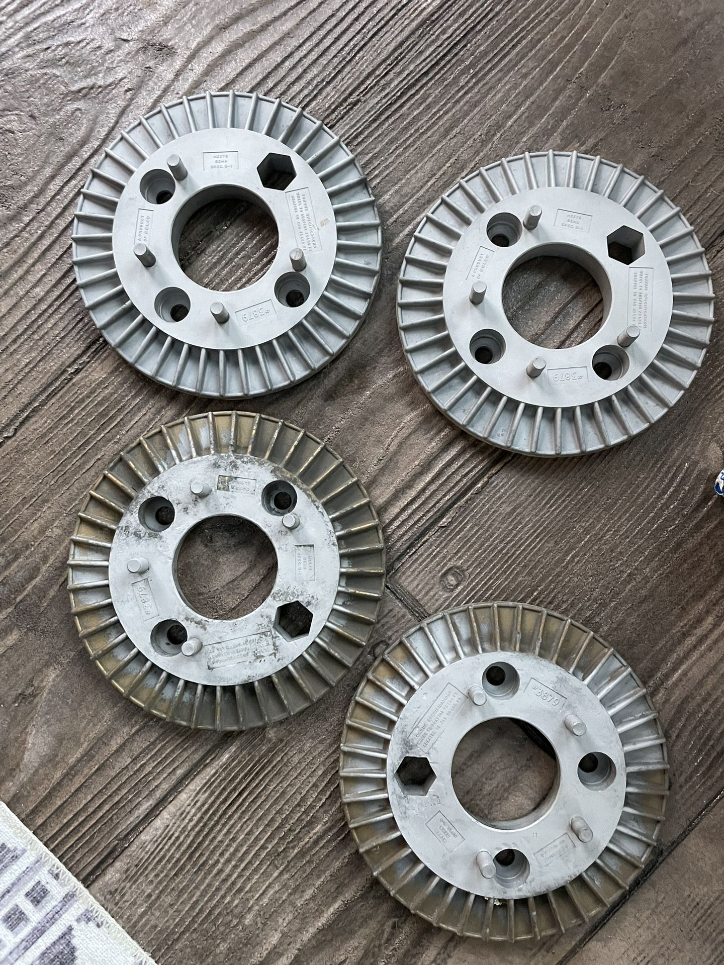 Vintage Eelco 3879 Wheel Adapters 1967-up Volkswagen Vw Bug To Chevy ...