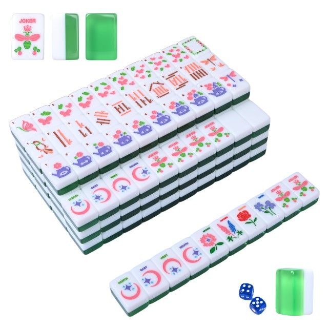 Purple Mahjong Tile Set With Carry Bag And For 2025 Cards for Sale in ...