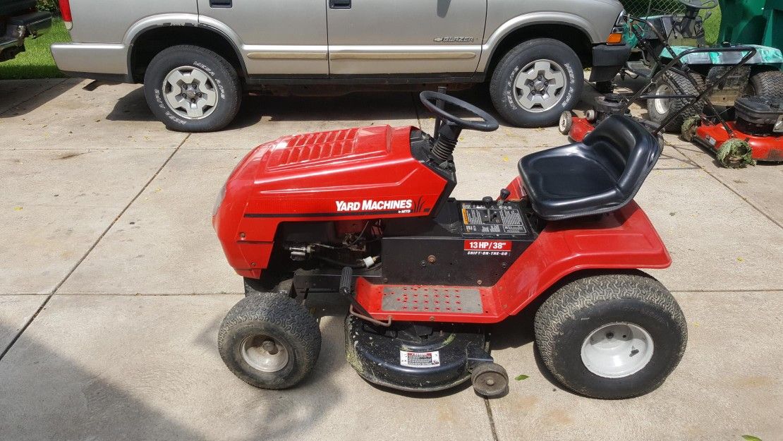 Yard machine mtd riding mower 38in deck for Sale in Maple Heights, OH ...