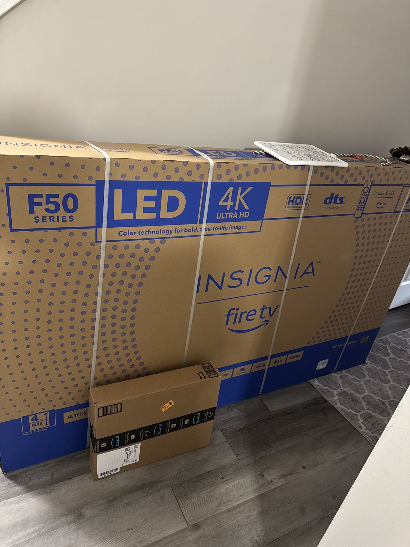 75” Insignia 4K Smart TV + Brand New Wall Mount - $405 for Sale in ...