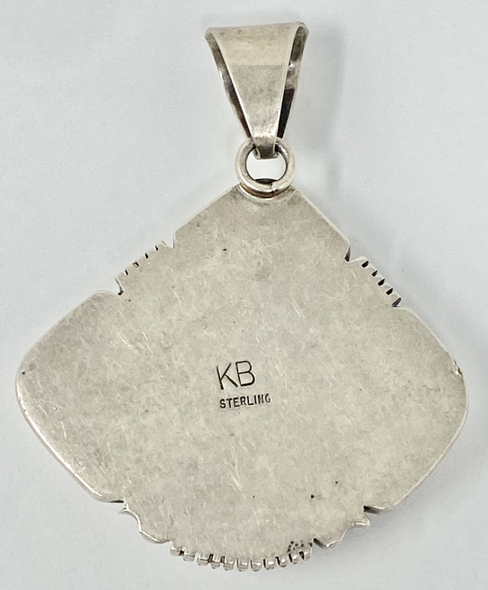 KB Signed Native American Tribal Purple Charoite Sterling Silver ...