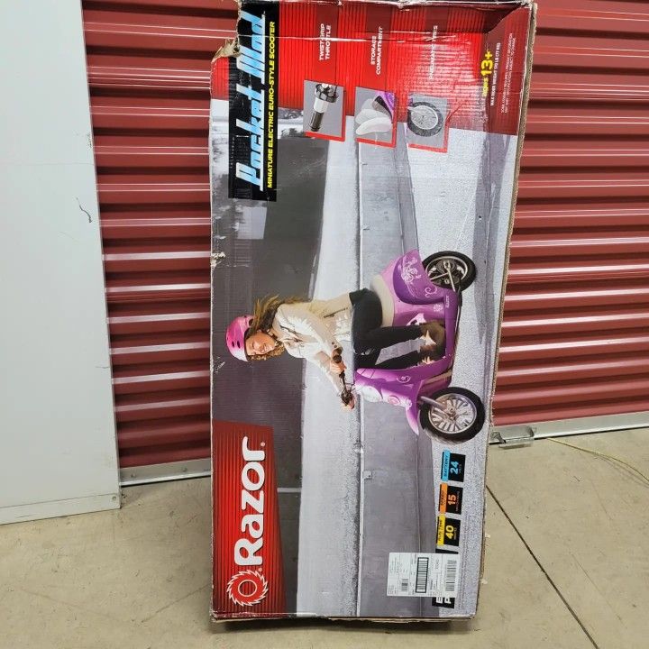 Razor Pocket Mod Miniature Euro-Style Electric Scooter - Kiki Purple ...