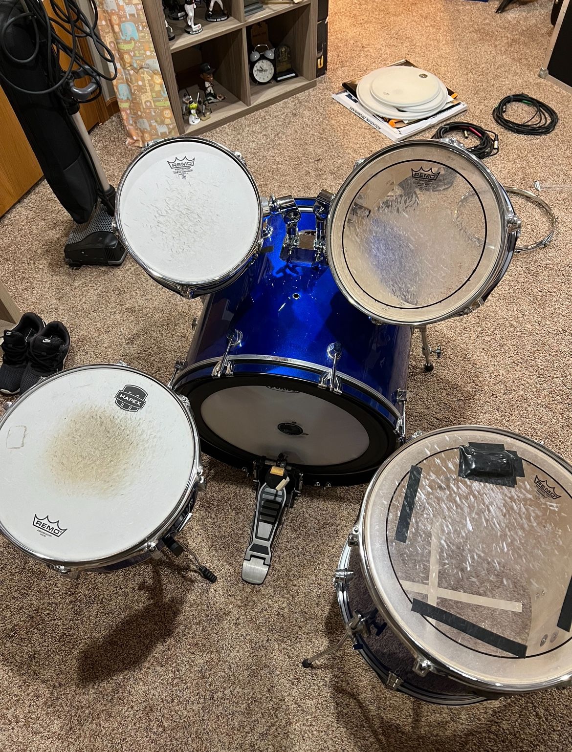 D2 Drum set with High Hats And One Cymbal for Sale in Homer Glen, IL ...