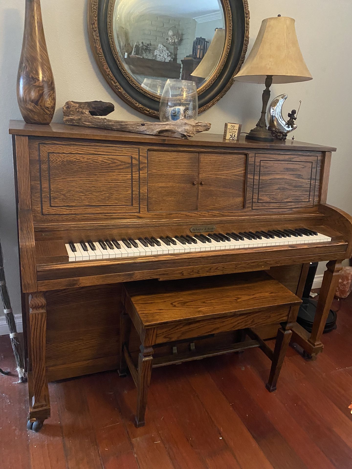 Schafer & Sons Player Piano And A Lot Of Music for Sale in Huntington ...
