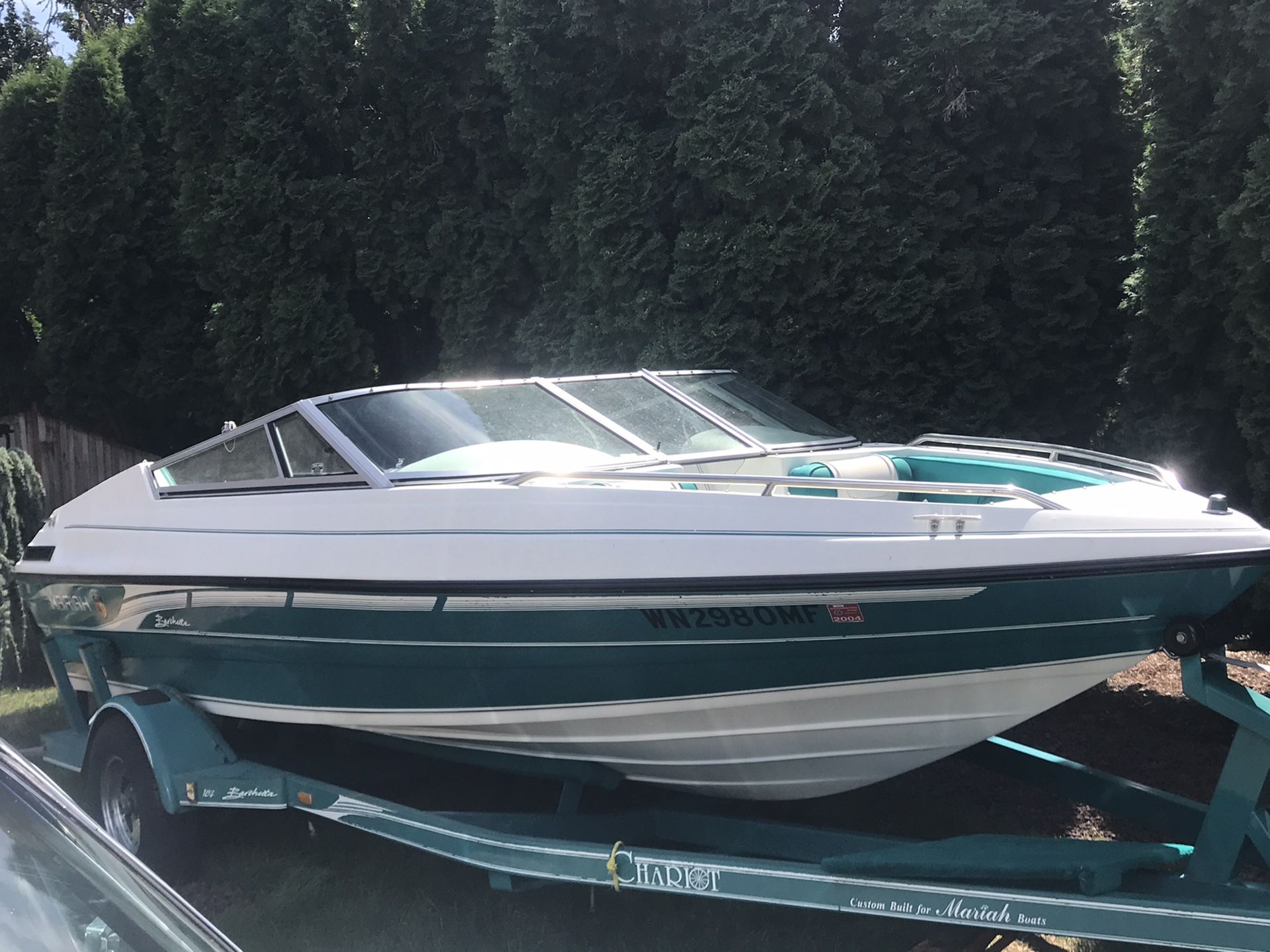 1995 Mariah 182 Barchetta Boat inboard outboard Merccruiser ski boat ...