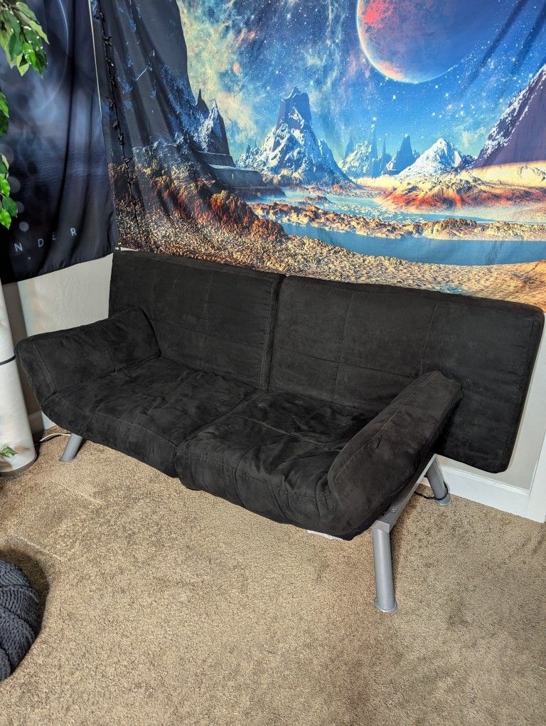 Black Suede Futon for Sale in Chandler, AZ - OfferUp