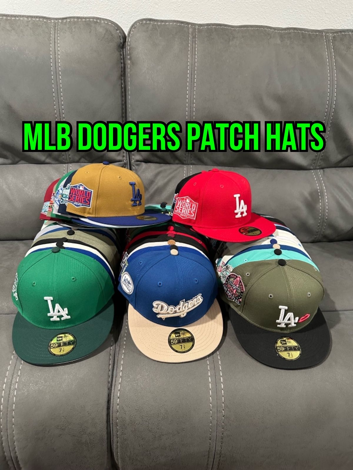 MLB New Era Los Angeles Dodgers Multiple Colors With Patch UV 59fifty ...