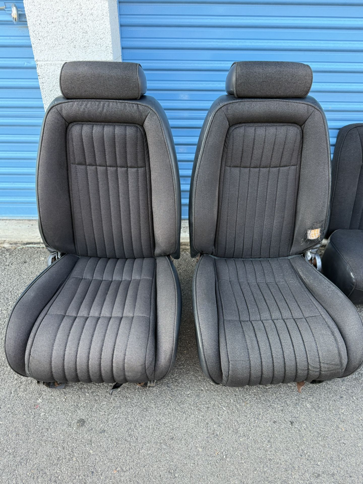 79-93 Foxbody Black Tweed Seats for Sale in Riverside, CA - OfferUp