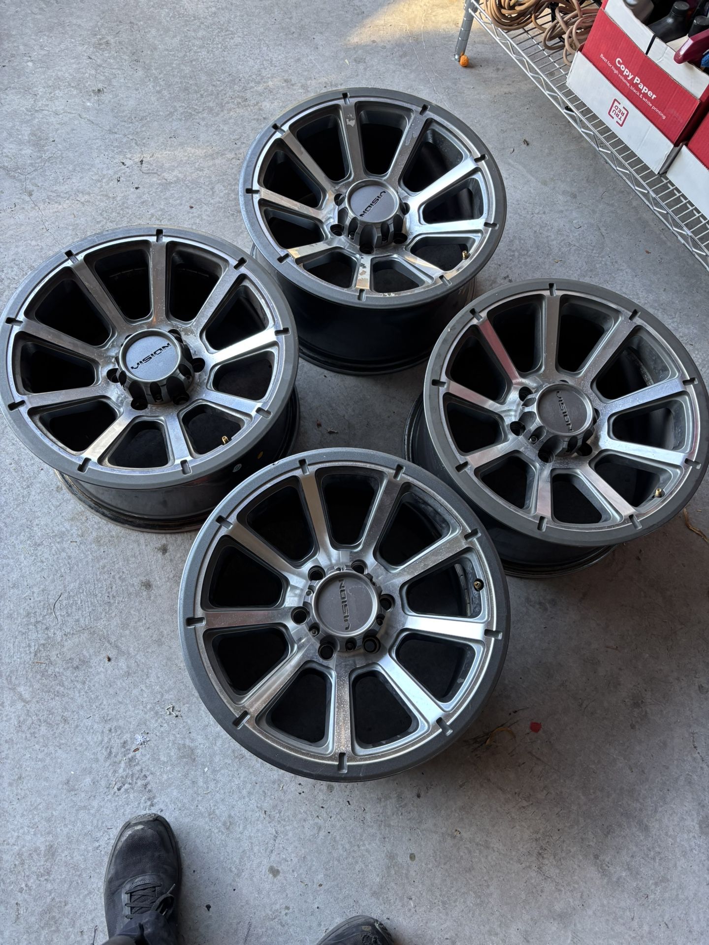 6x139 Vision 353 wheels 18x9 +18 offset for Sale in Las Vegas, NV - OfferUp