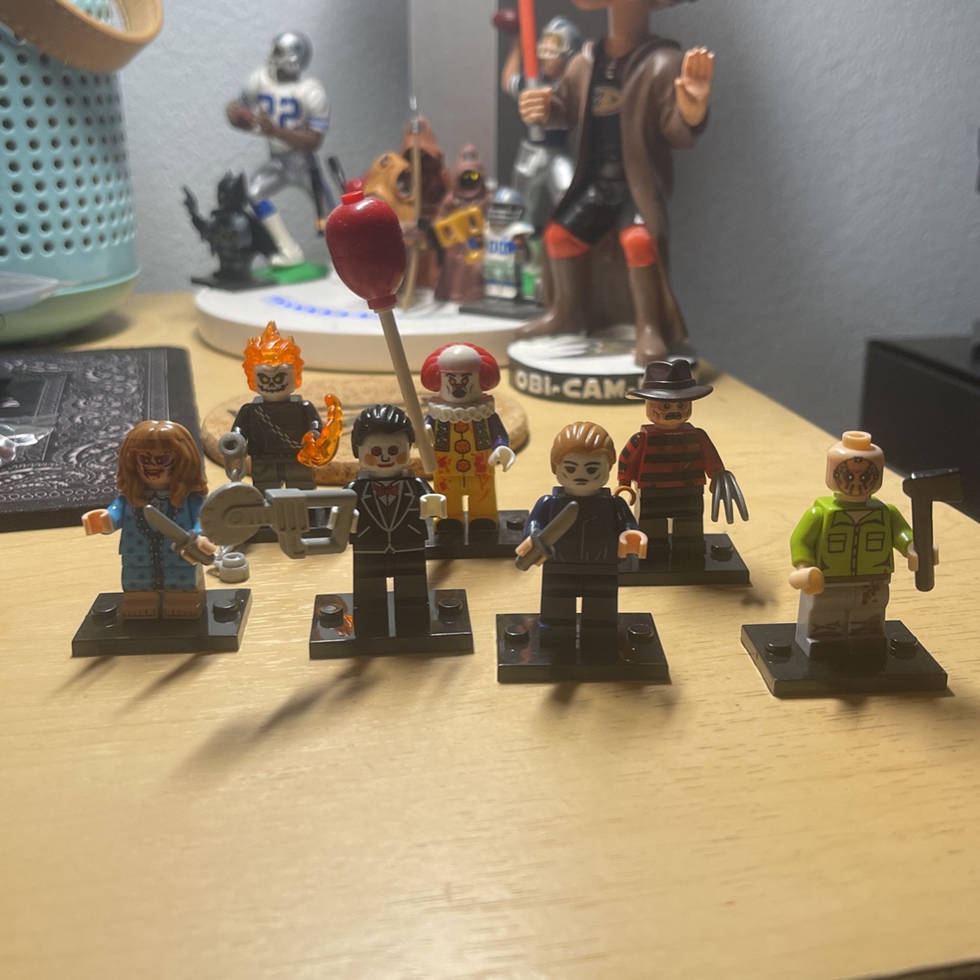 Lego Figure Figurines Freddy Krueger Jason Exorcist Ghost Rider IT ...